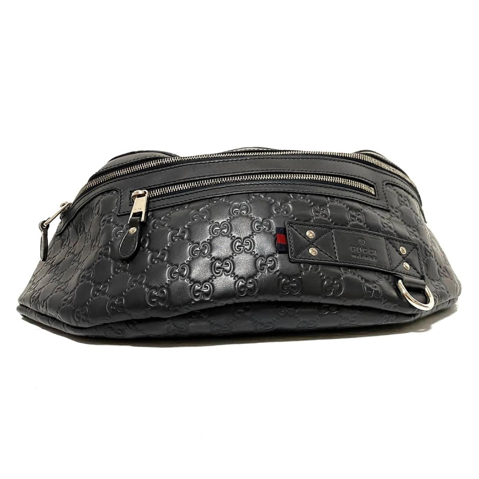 Gucci Shimmer Line Black Leather ref.614793 - Joli Closet