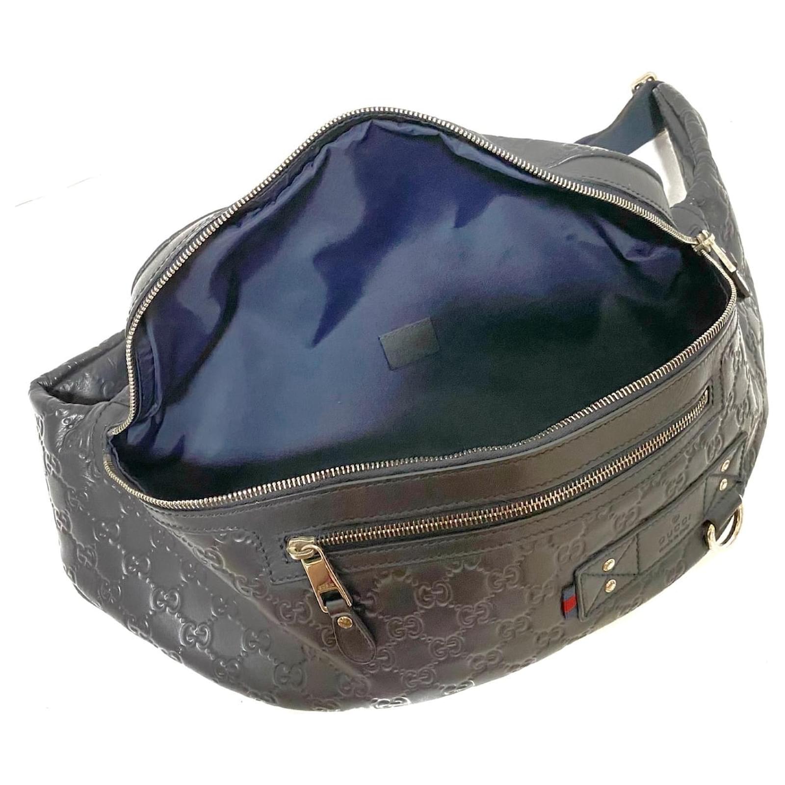 Gucci Shimmer Line Black Leather ref.614793 - Joli Closet