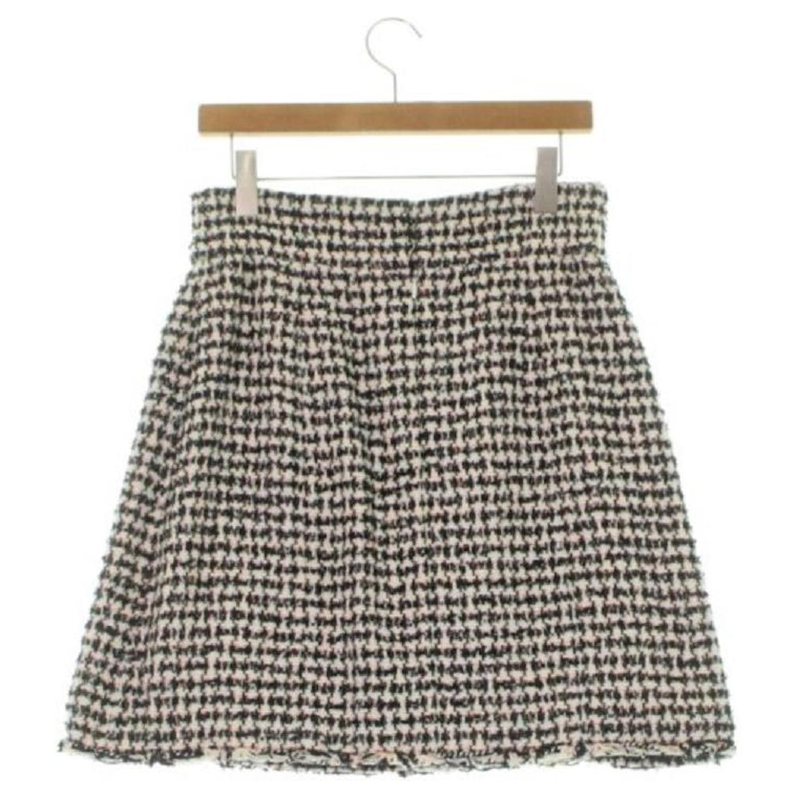 CHANEL Jupe mi-longue Chanel Femme Soie Coton Cachemire Polyester Nylon ...