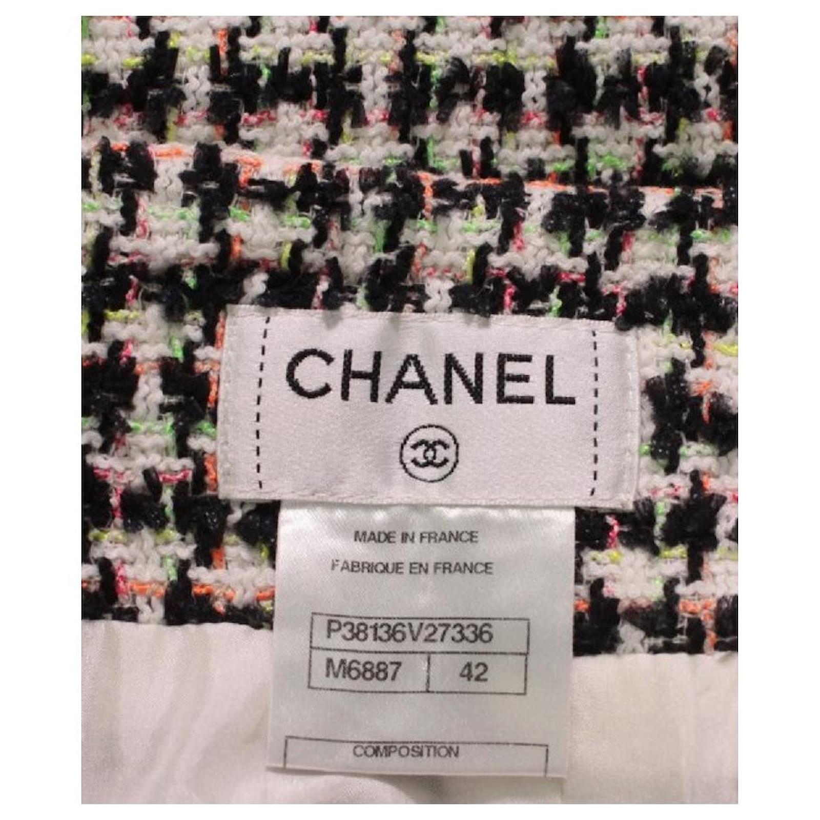 CHANEL Jupe mi-longue Chanel Femme Soie Coton Cachemire Polyester Nylon ...