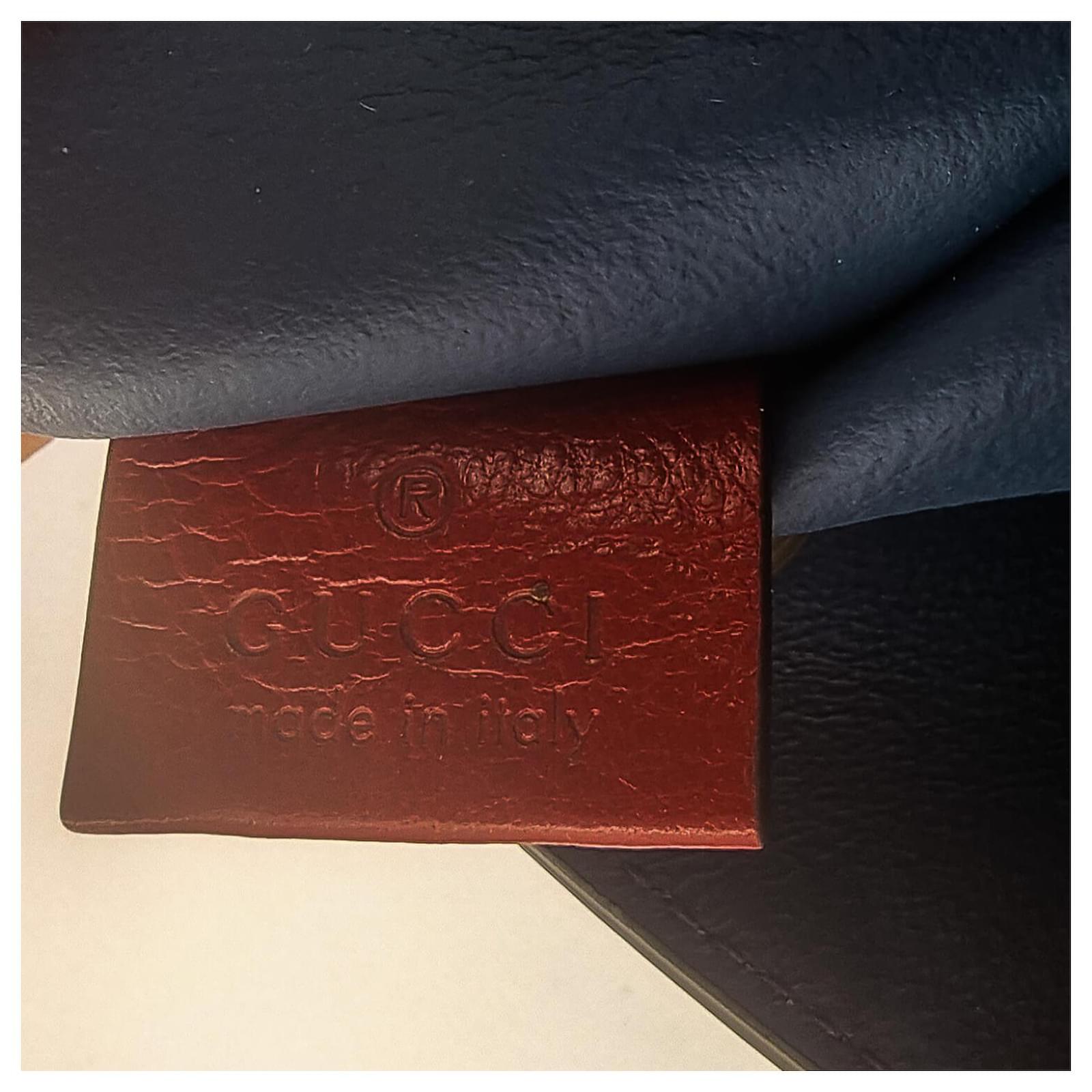 Gucci Maxi Rajah Tote Blue & Red Leather ref.616653 - Joli Closet