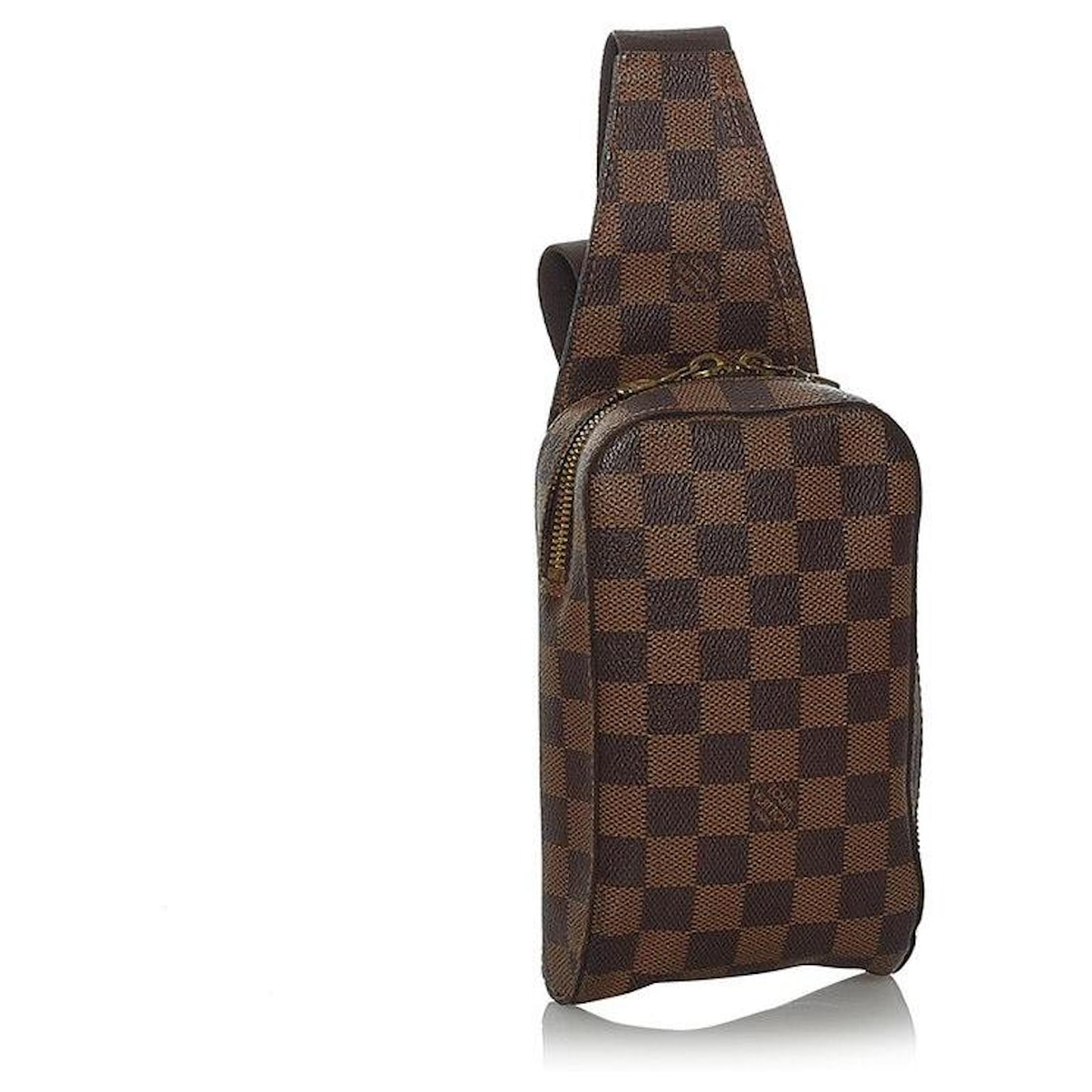 Louis Vuitton Damier Ebene Geronimos Toile Marron ref.617340 - Joli Closet