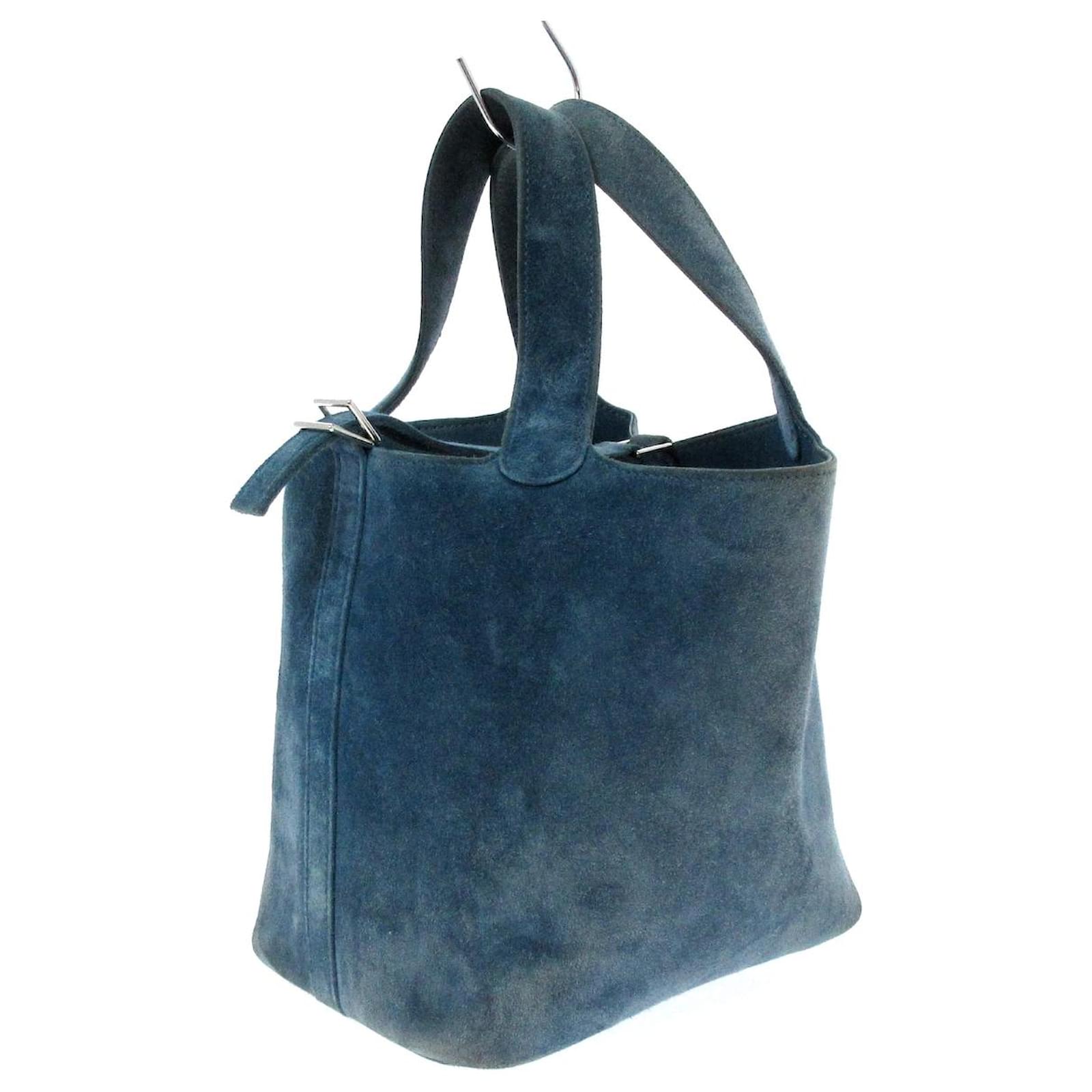 Hermès Picotin Blue Leather ref.617847 - Joli Closet