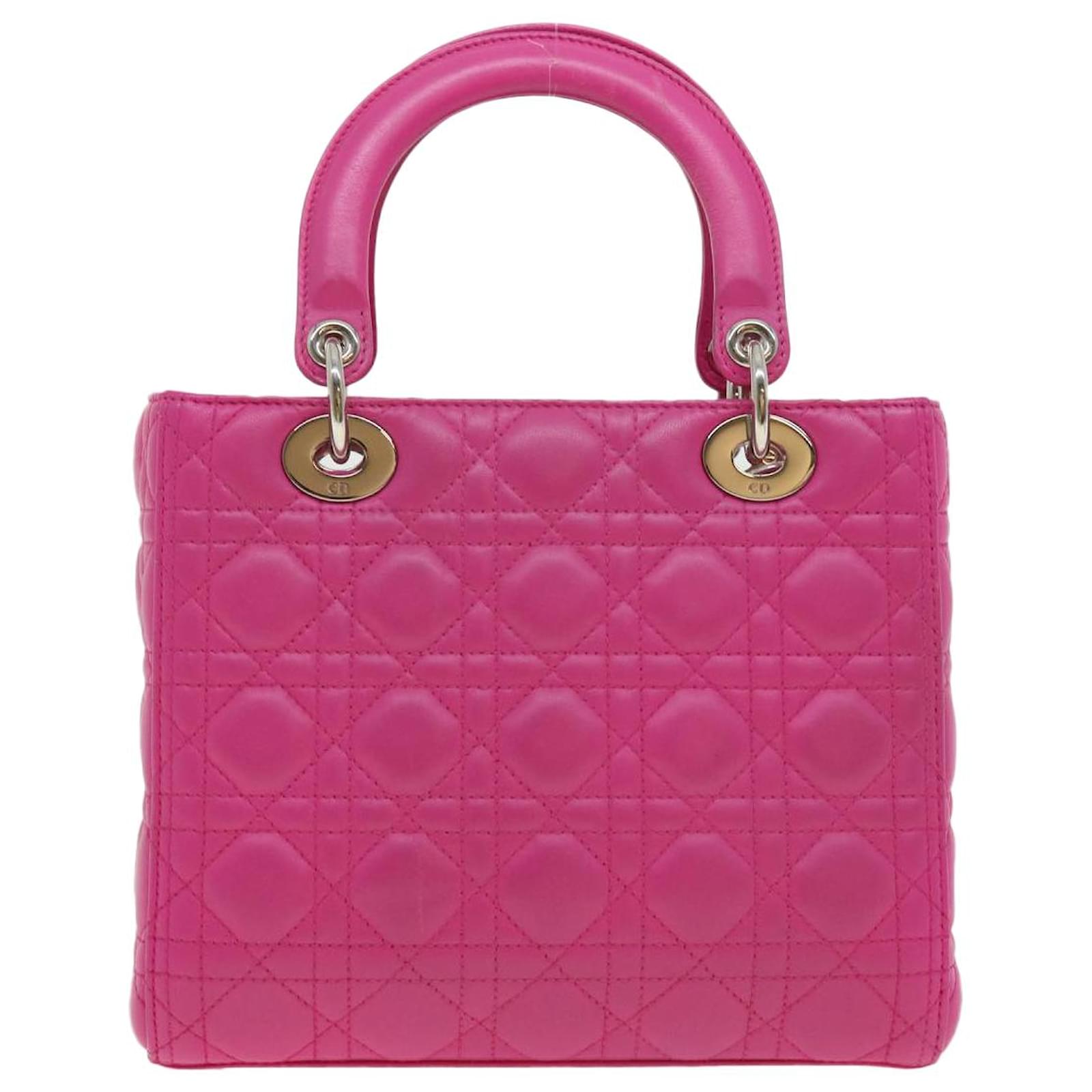 Dior Lady Dior Pink Leather ref.618905 - Joli Closet