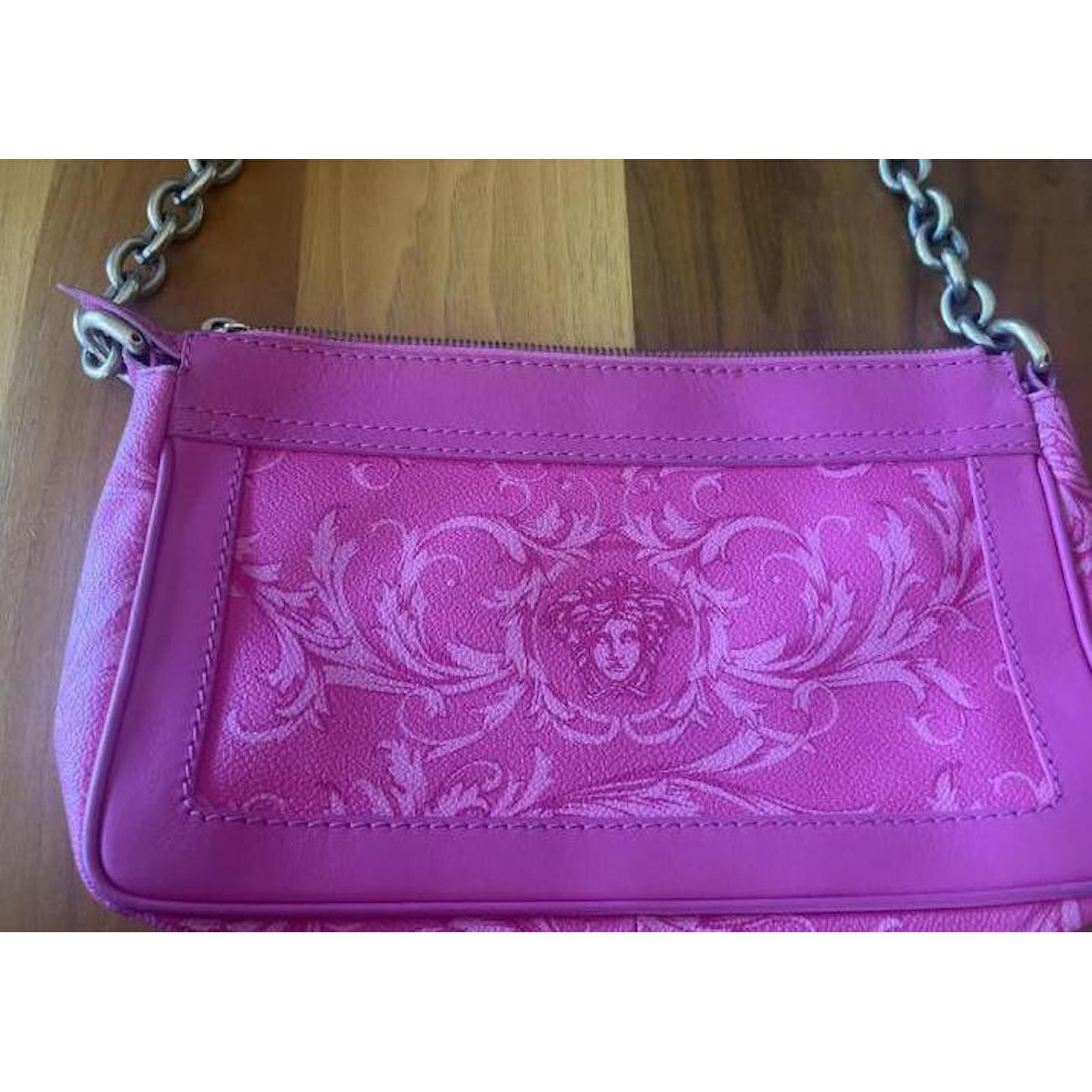 Versace Sacs à main Cuir Rose ref.619323 - Joli Closet