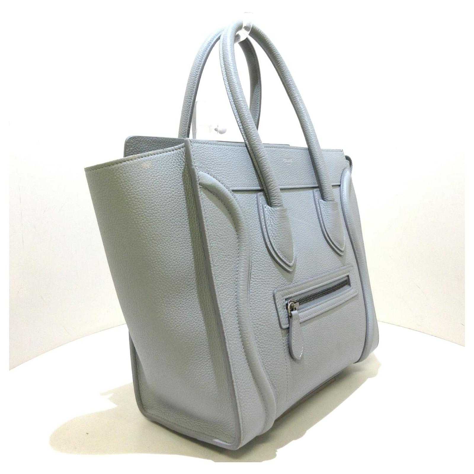 Céline Luggage Light blue Leather ref.620720 - Joli Closet