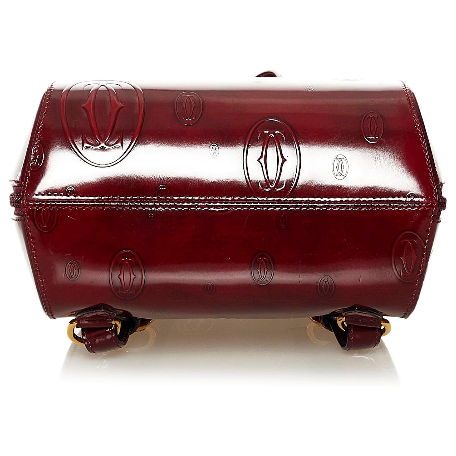 Cartier Red Happy Birthday Patent Leather Backpack Dark red ref.622784 ...