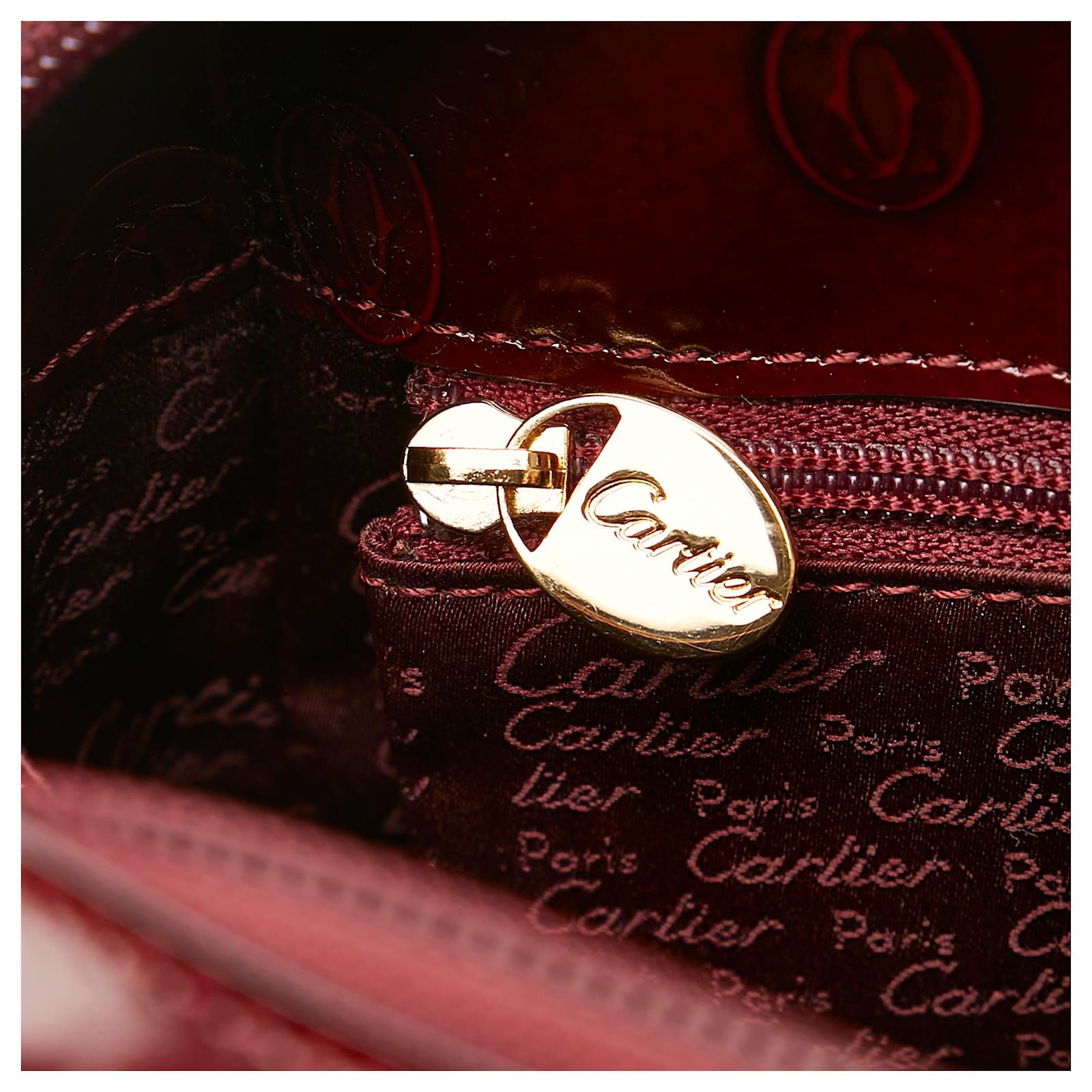 Cartier Red Happy Birthday Patent Leather Backpack Dark red ref.622784 ...