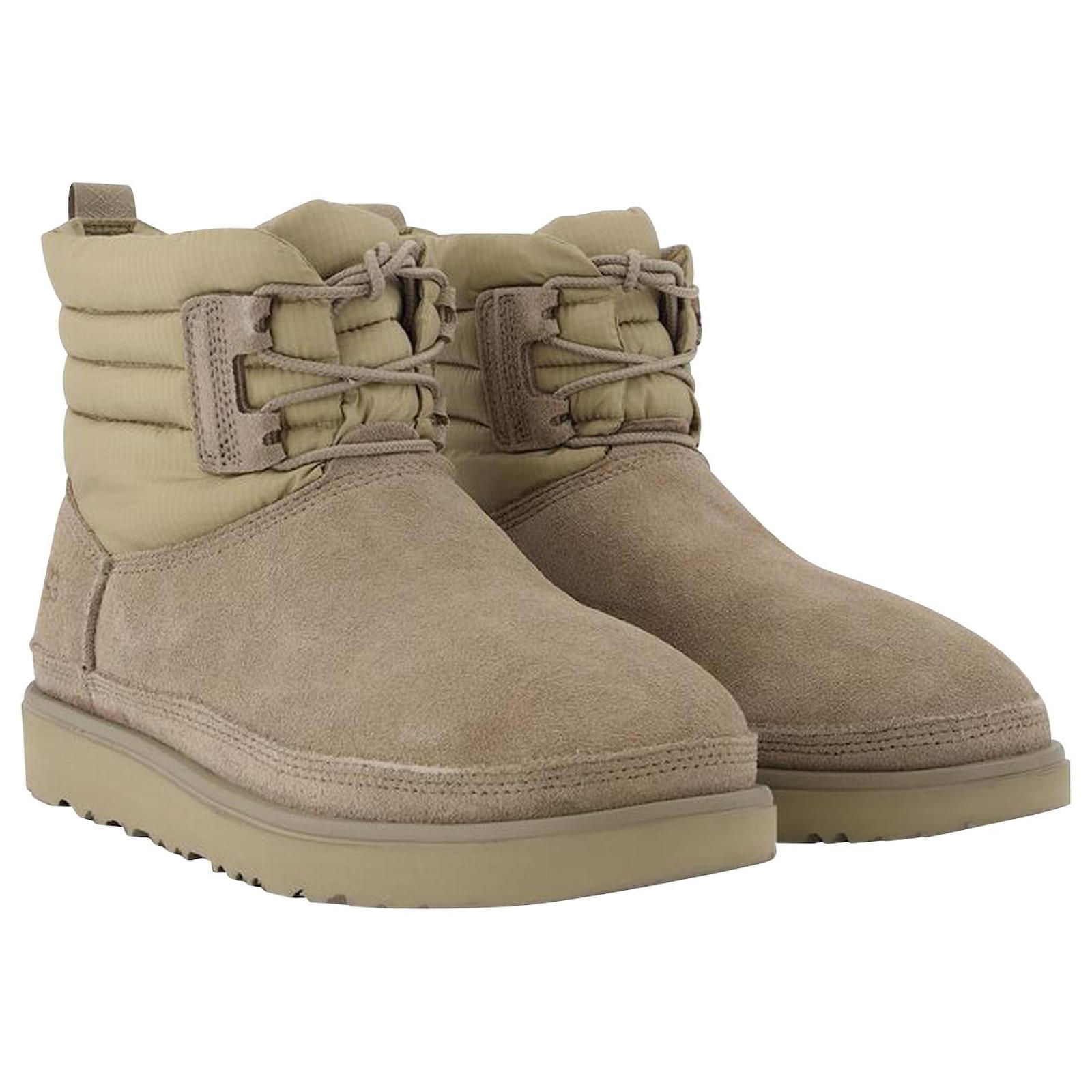 Ugg Classic Mini Lace-up Men Synthetic, Brown ref.623065 - Joli Closet