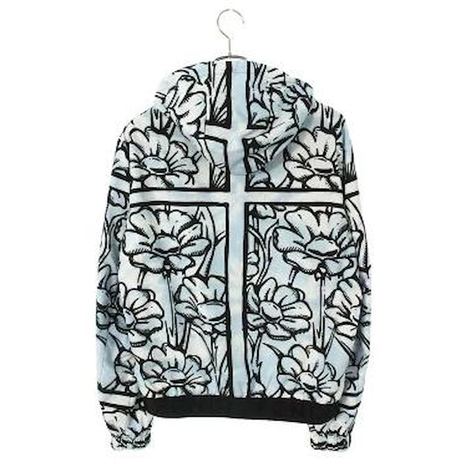 FENDI Joshua Vides Flower Pattern Blouson Blue ref.624257 - Joli Closet