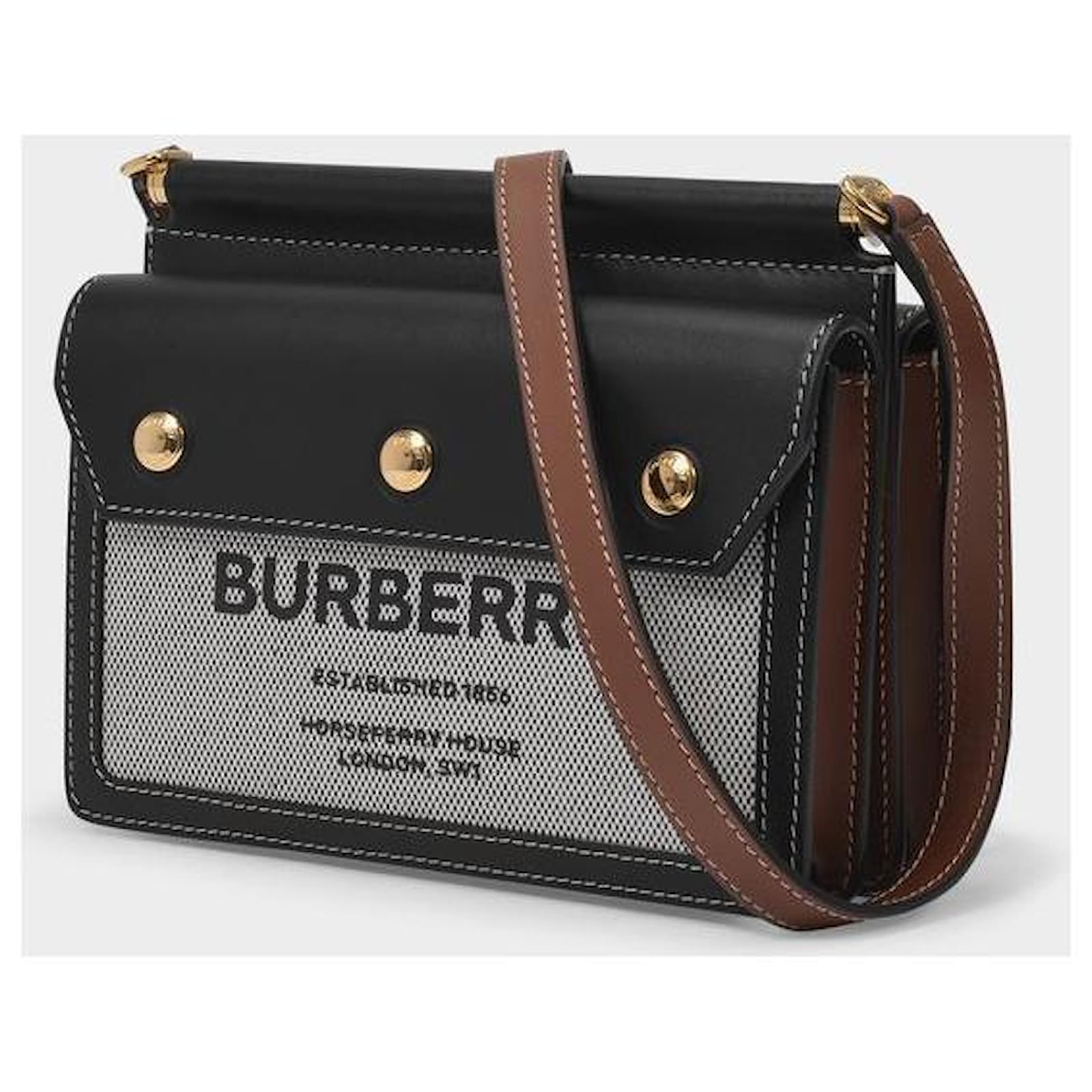 Burberry Horseferry Cuir Noir ref.625789 - Joli Closet