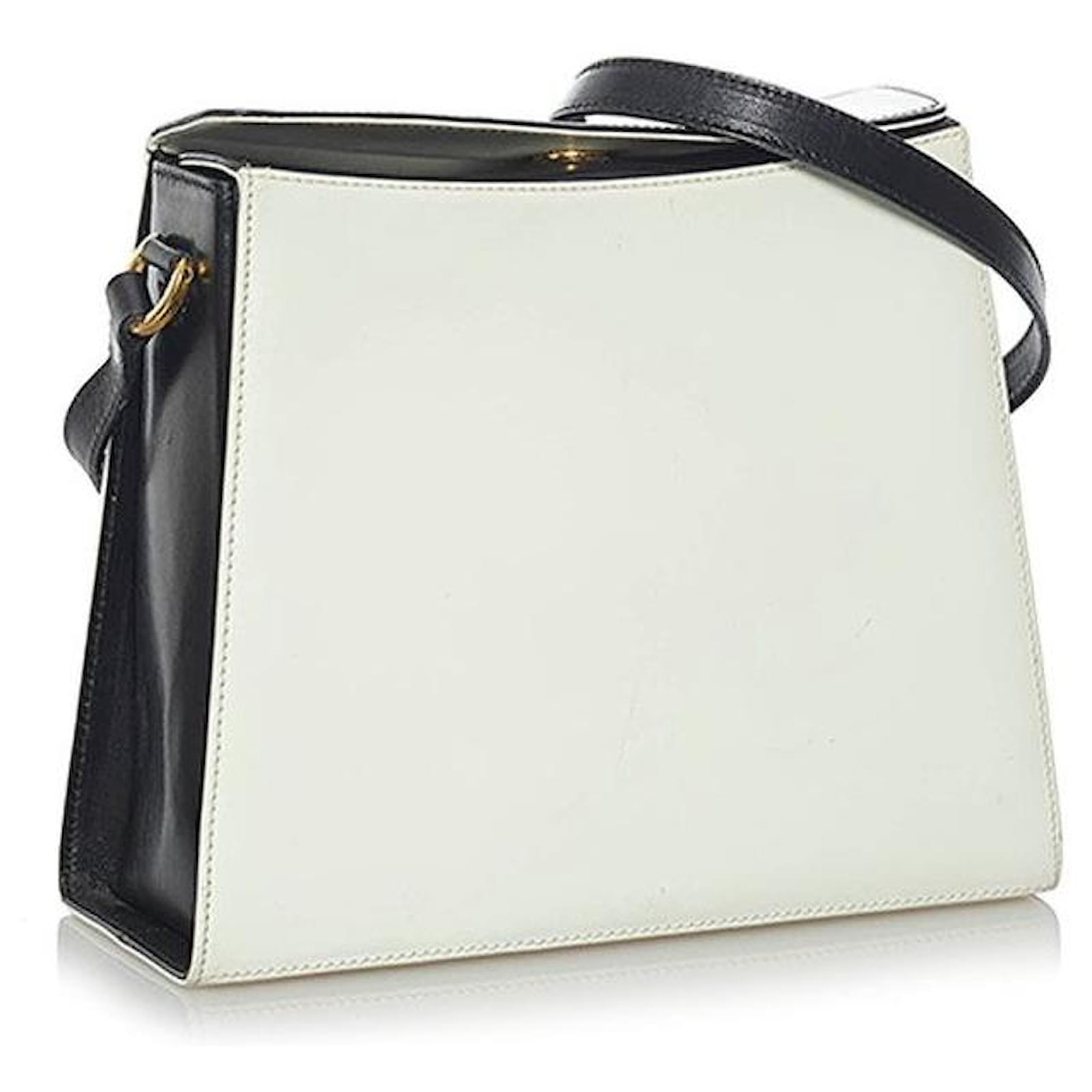 Salvatore Ferragamo Leather Crossbody Bag White Pony-style calfskin ref ...