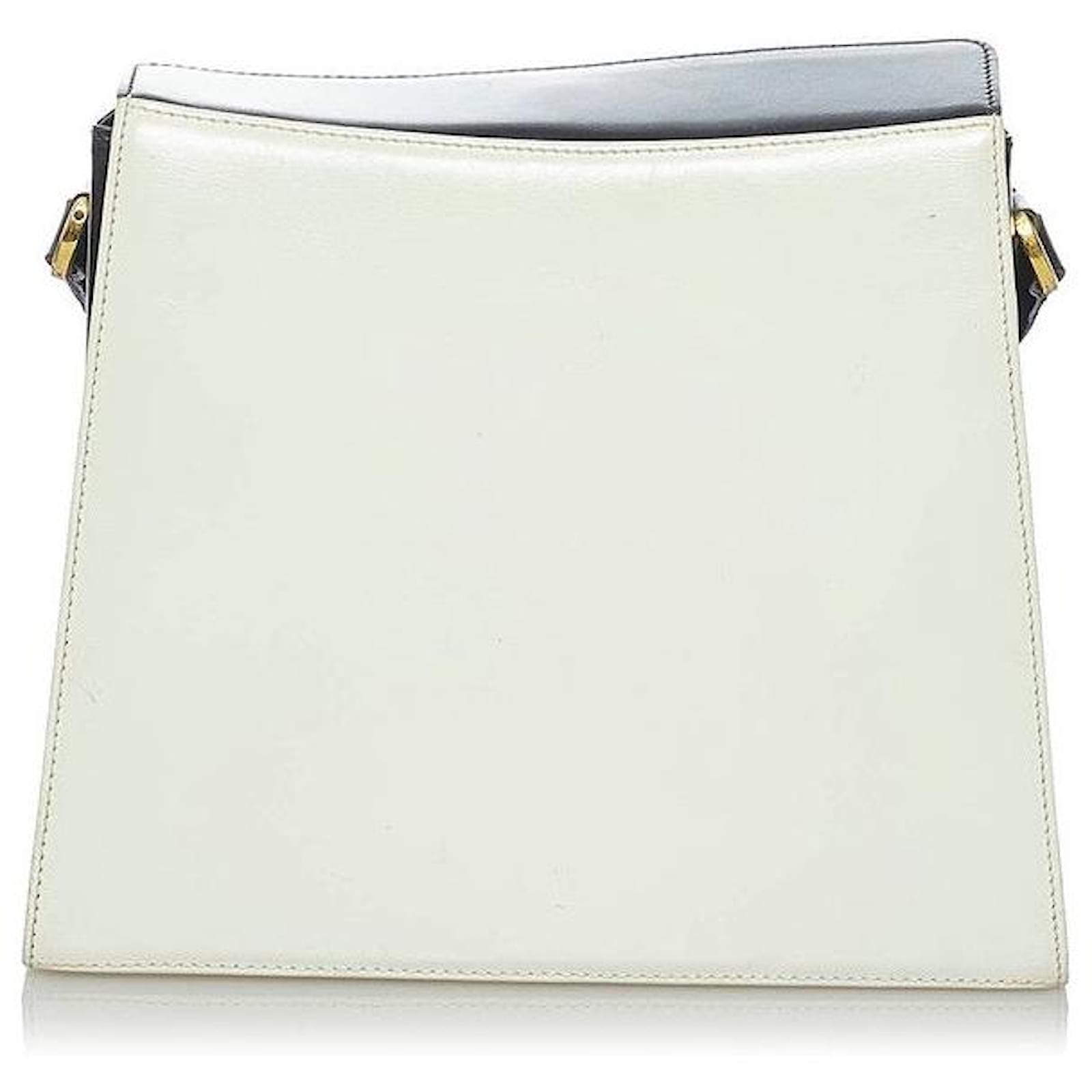 Salvatore Ferragamo Leather Crossbody Bag White Pony-style calfskin ref ...