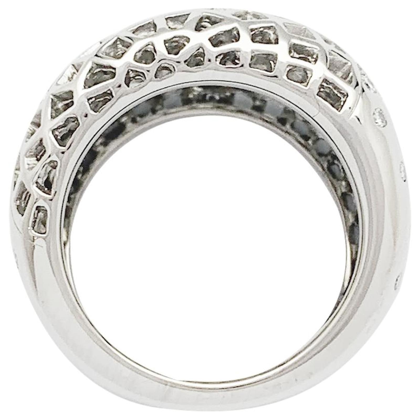Cartier ring, "New Wave Paris", WHITE GOLD. Diamond ref.628675 - Joli ...