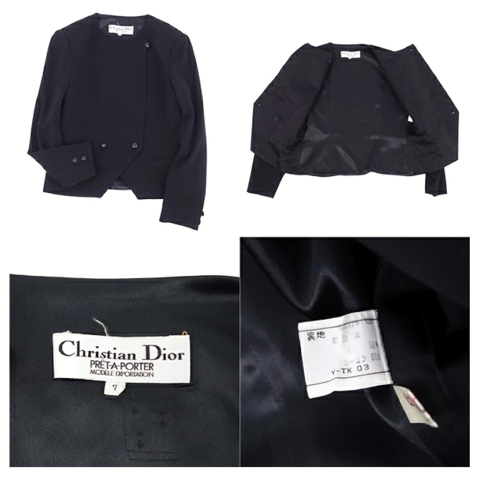 Christian Dior Jackets Black Wool ref.629407 - Joli Closet