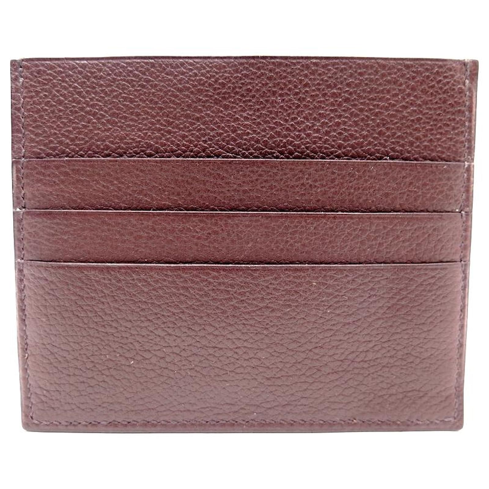 Hermès NEW HERMES WALLET CARD HOLDER 7CC BROWN LEATHER CARD HOLDER ref ...