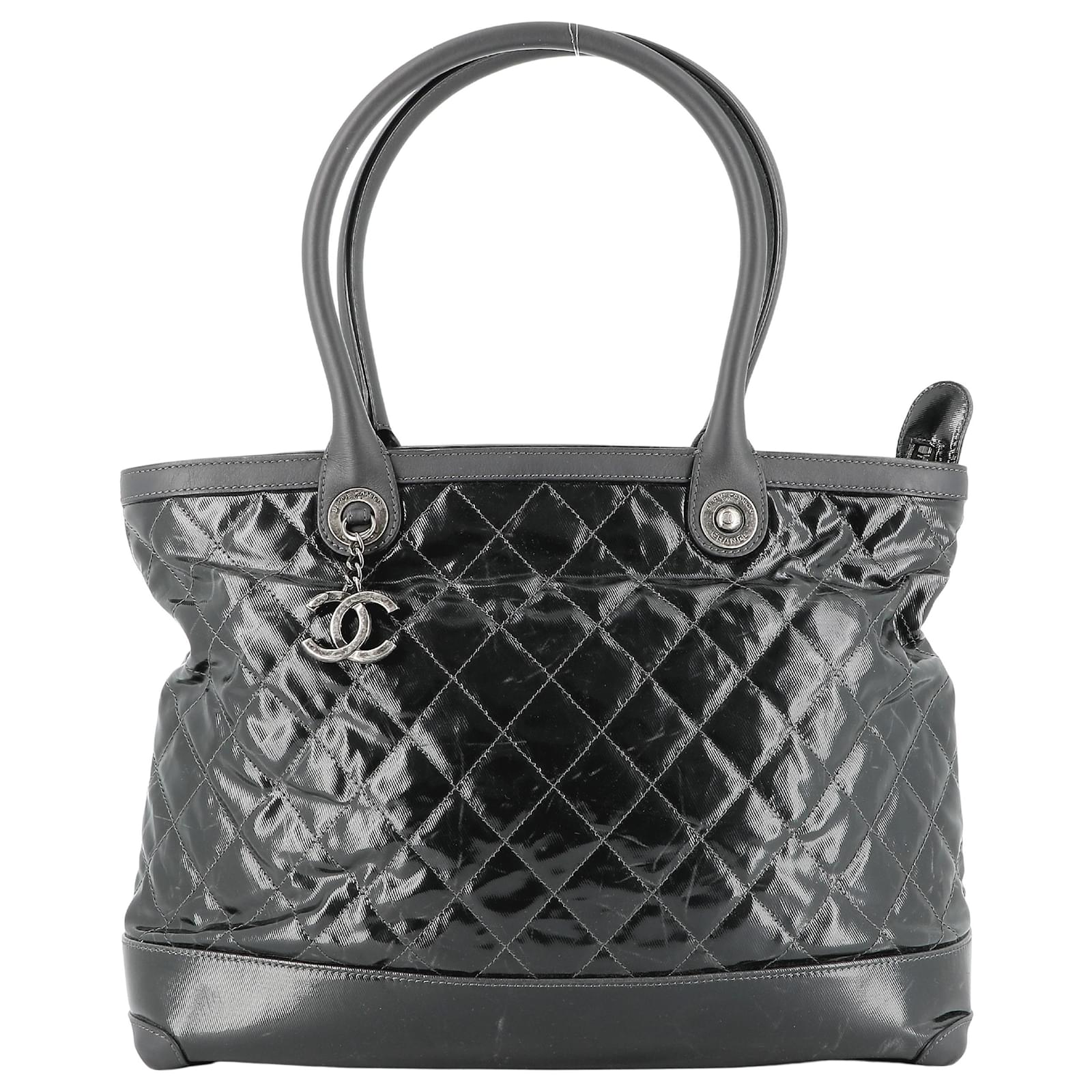 Chanel Cabas Black Leather ref.632766 - Joli Closet
