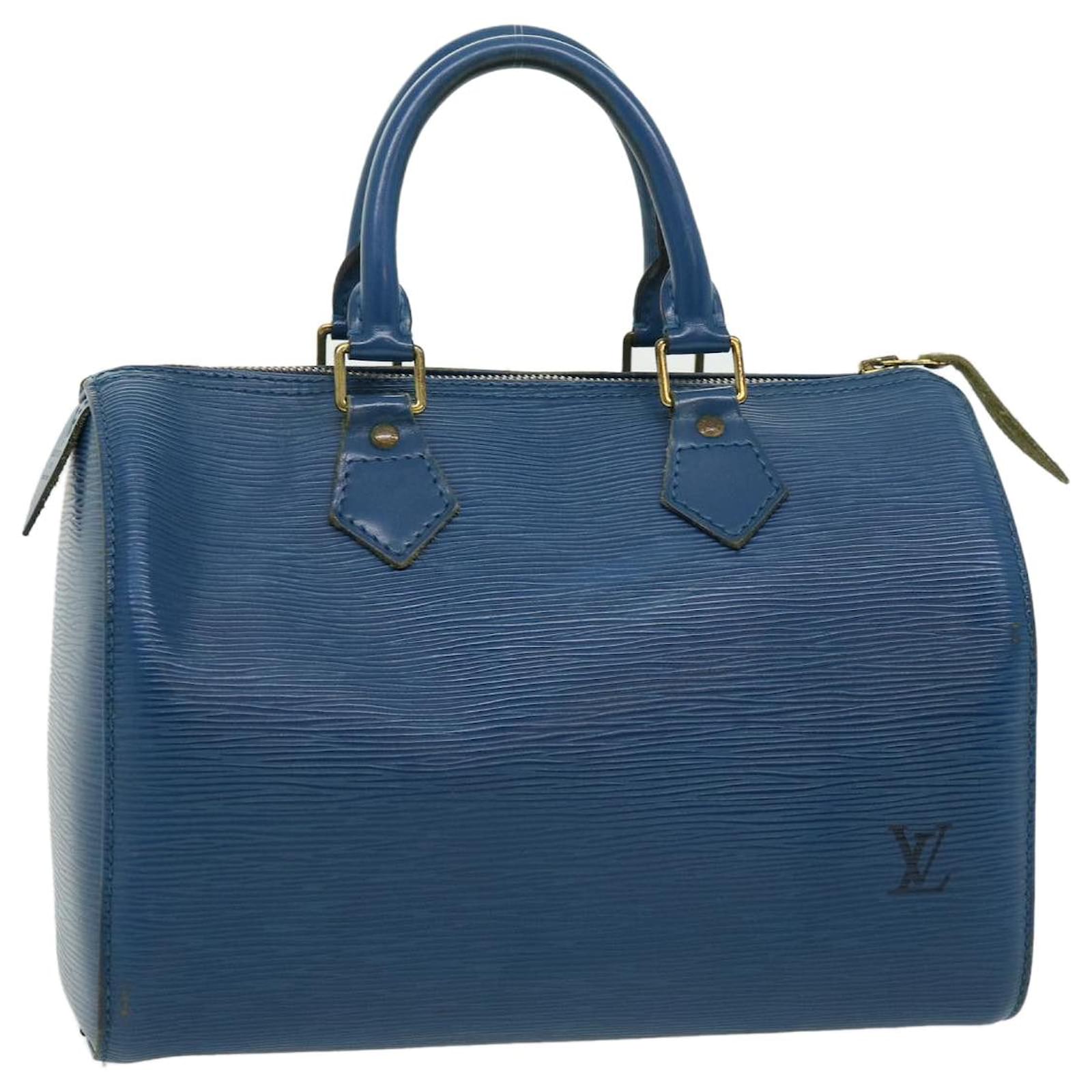 Speedy Louis Vuitton schnell 25 Blau Leder ref.634657 - Joli Closet