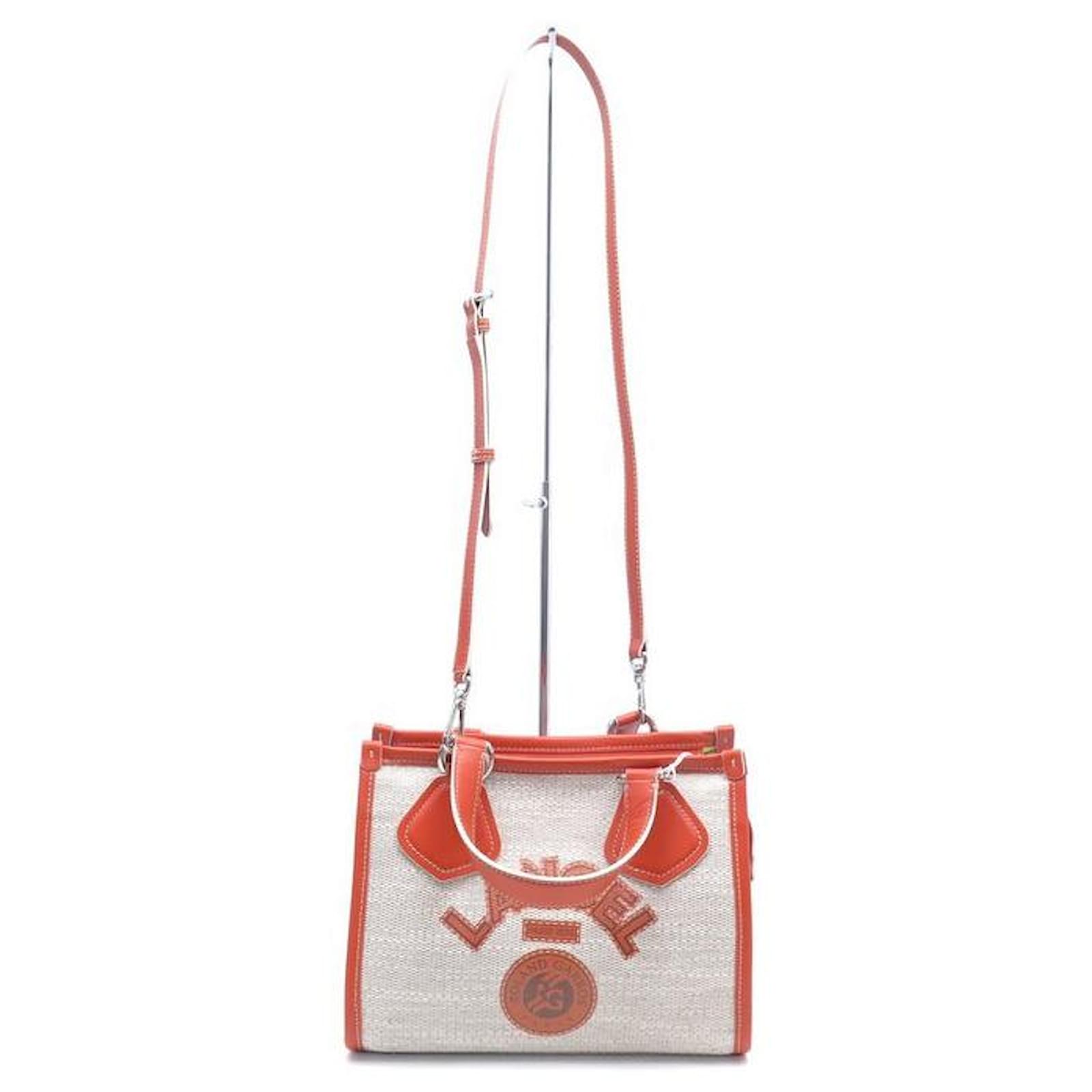 NEUF SAC A MAIN LANCEL CABAS EN TOILE EDITION LIMITEE ROLAND GARROS ...