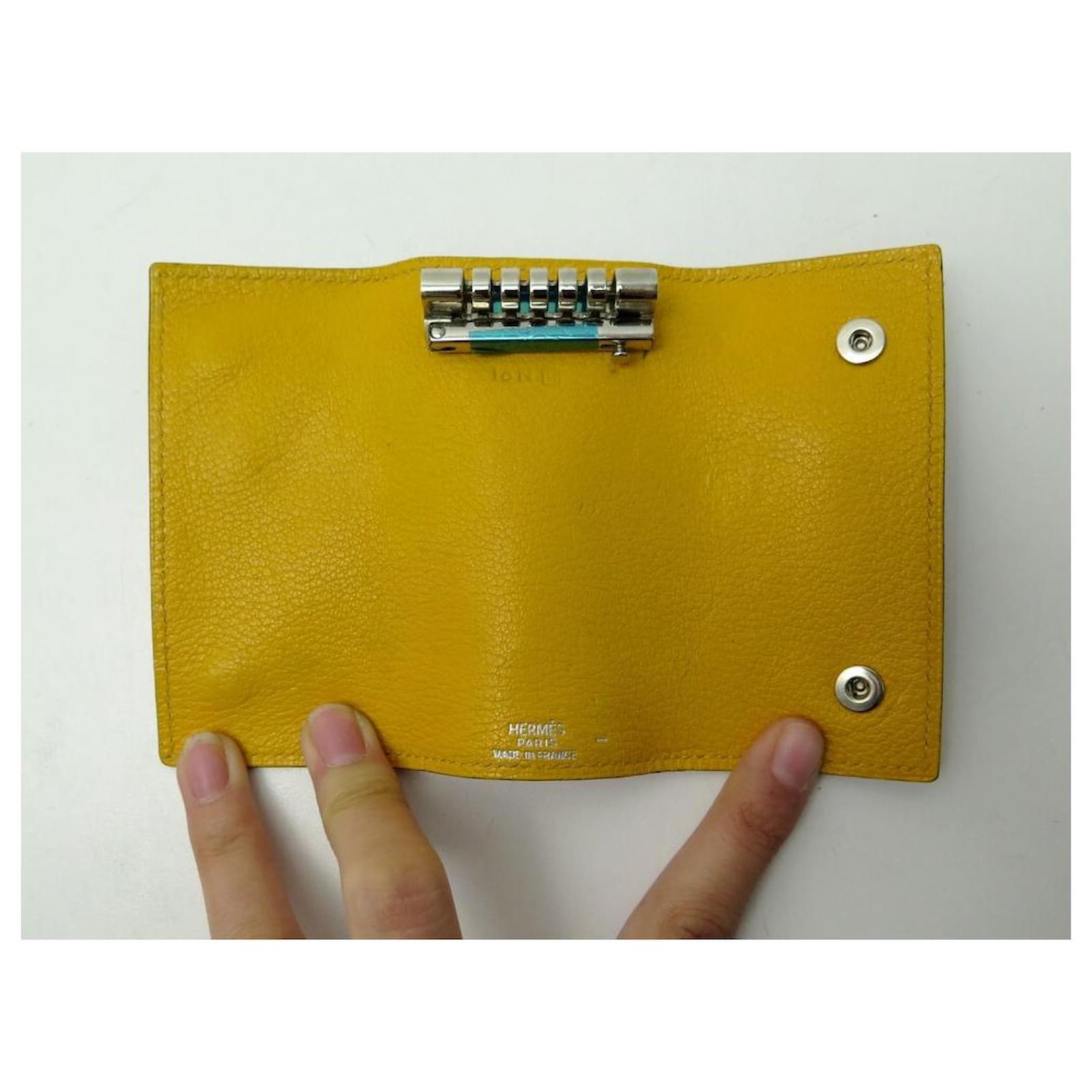 Hermès HERMES MULTICLES KEY HOLDER IN YELLOW LIZARD LEATHER + VINTAGE ...