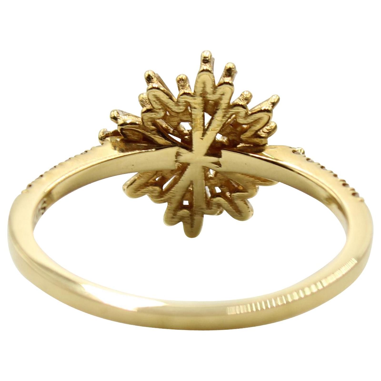 Autre Marque Bague Suzanne Kalan Baguette Starburst en Métal Doré ref ...
