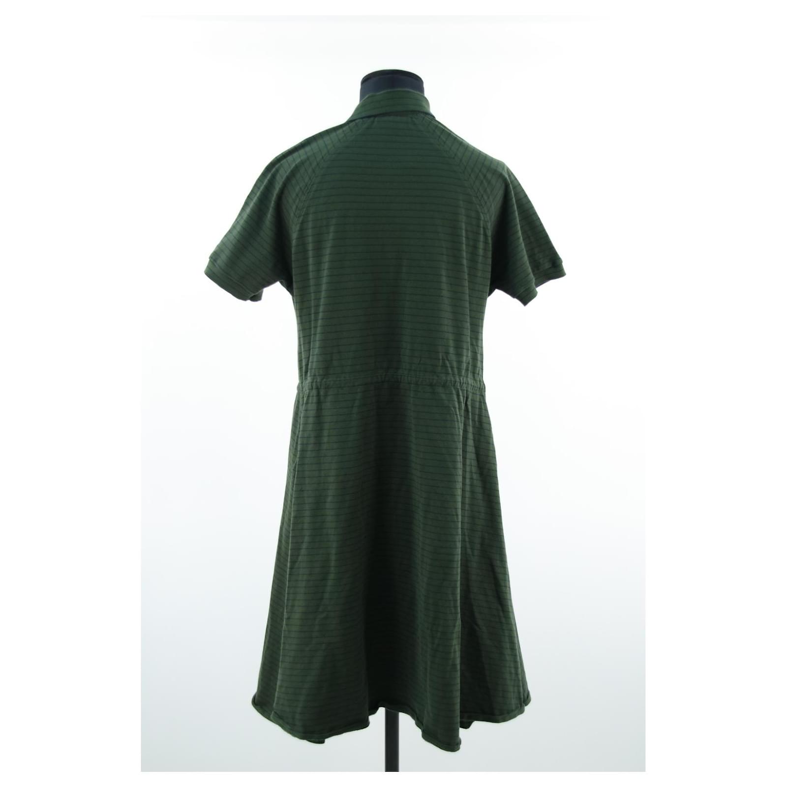 Lacoste dress 40 Khaki Cotton ref.642187 - Joli Closet