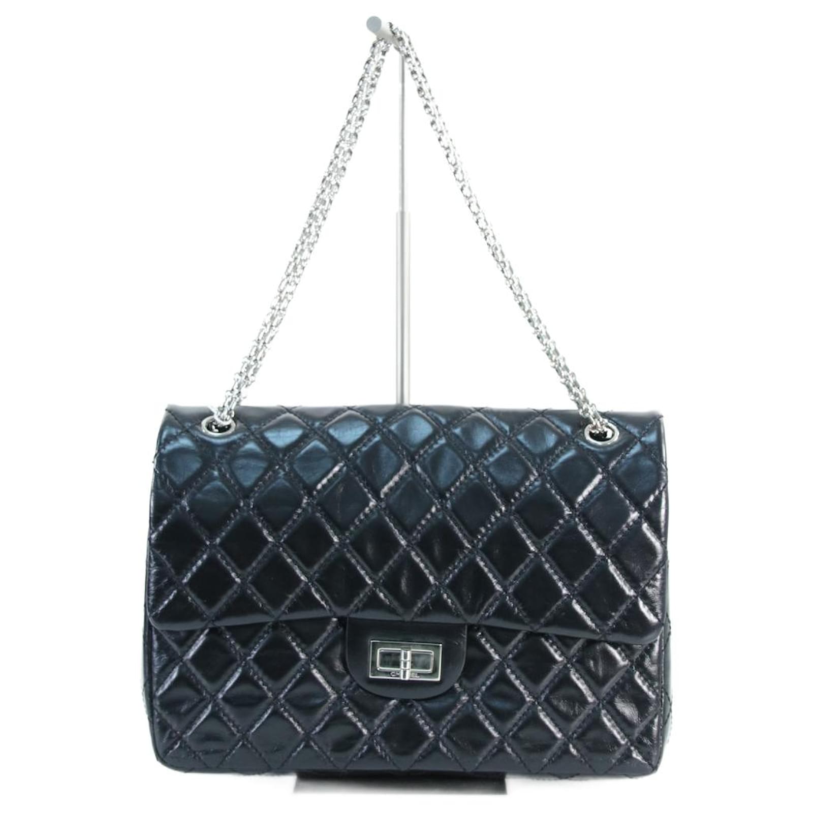 Chanel handbag 2.55 Black Leather ref.643045 - Joli Closet