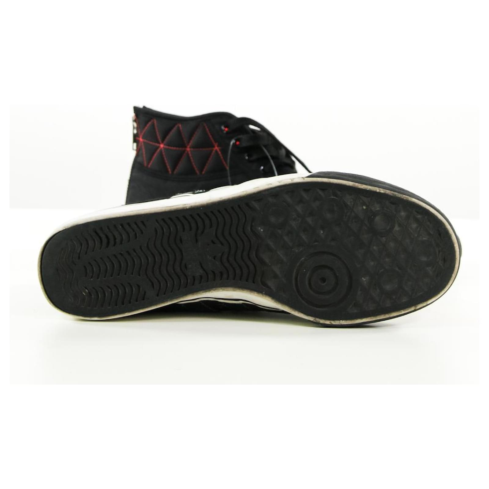 Adidas sneakers 44'2/3 Black Leather ref.643277 - Joli Closet