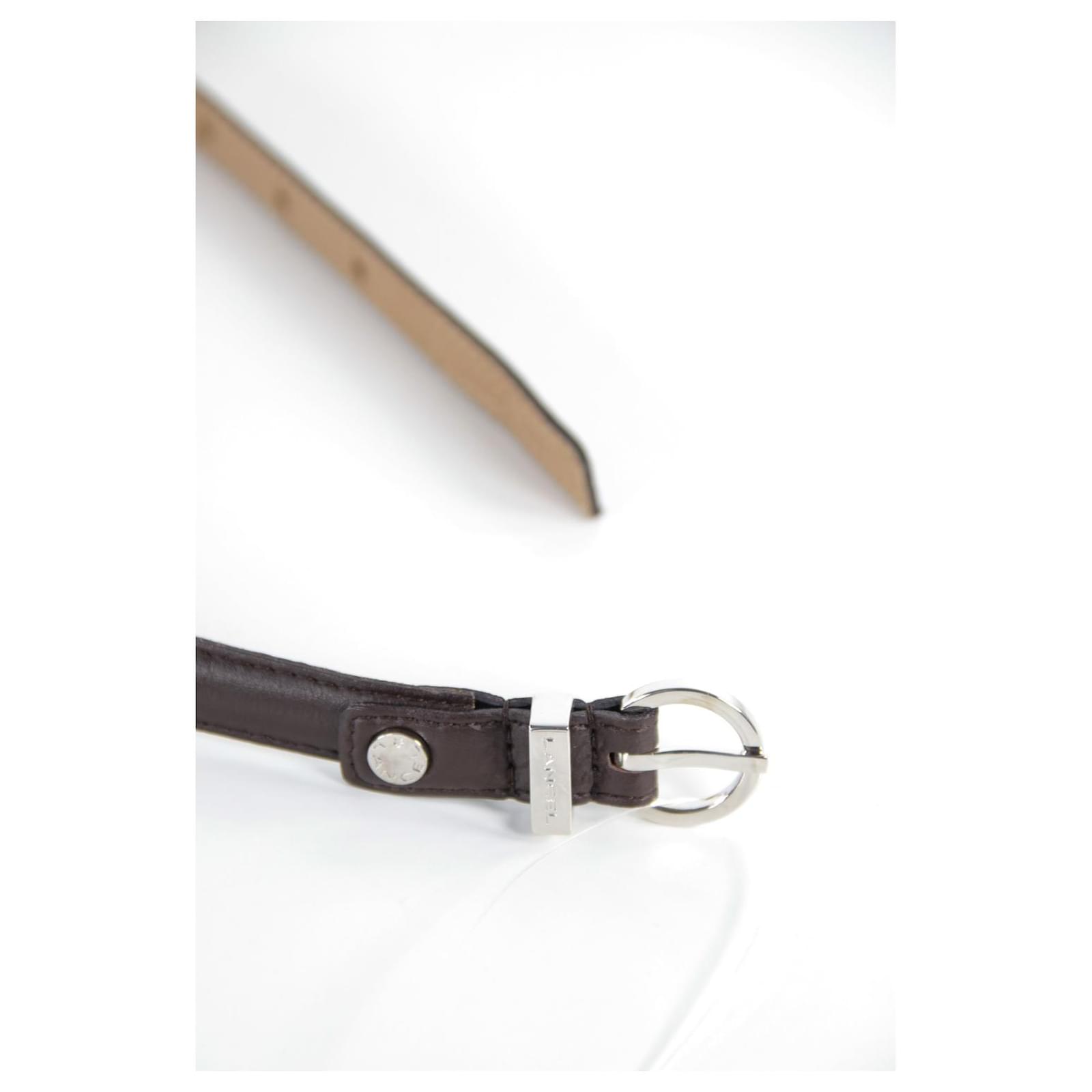 Lancel belt Brown Leather ref.644853 - Joli Closet