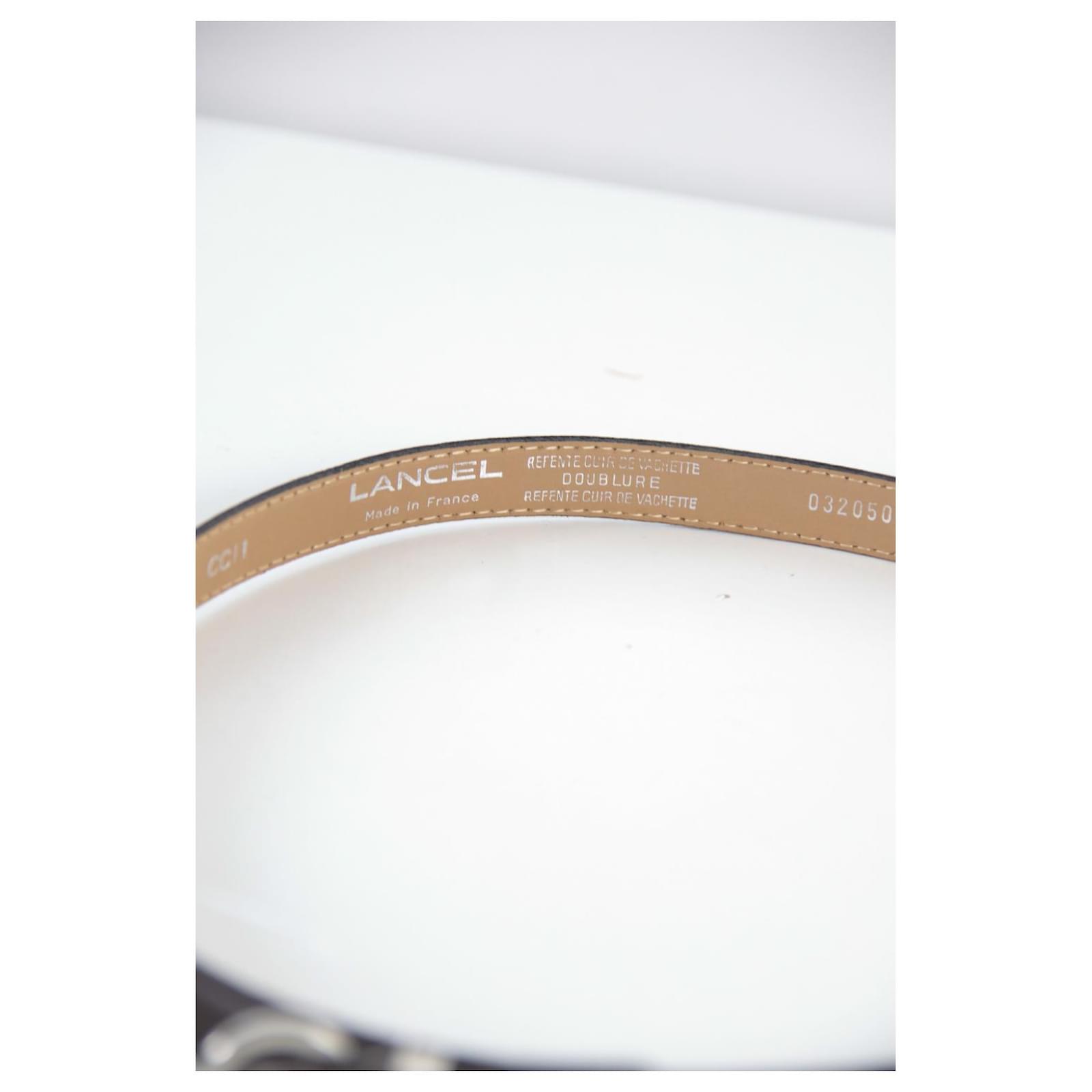 Lancel belt Brown Leather ref.644853 - Joli Closet