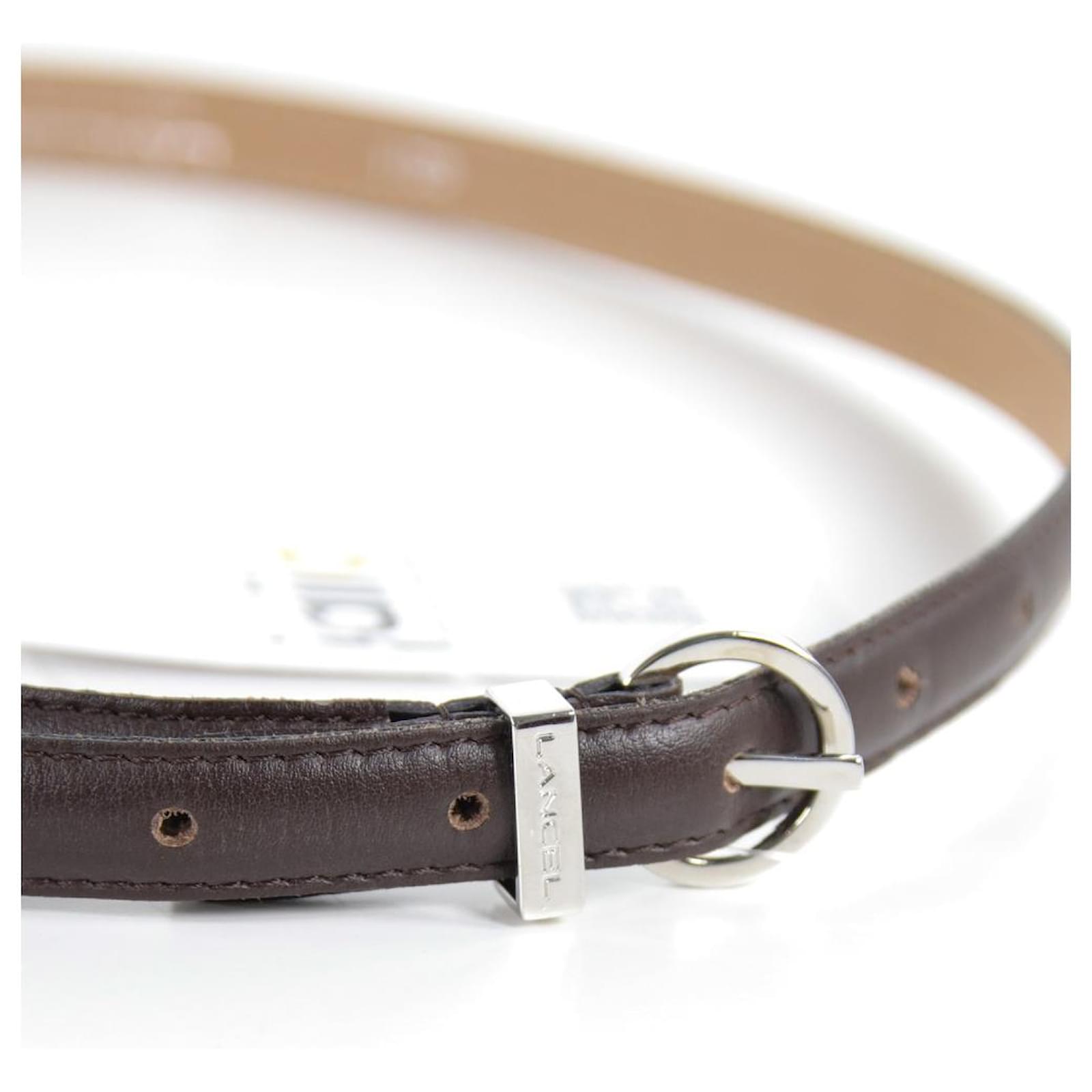 Lancel belt Brown Leather ref.644853 - Joli Closet