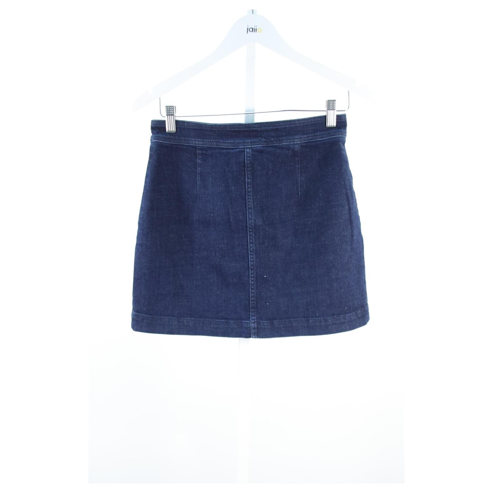 Sézane skirt 36 Blue Cotton ref.645604 - Joli Closet