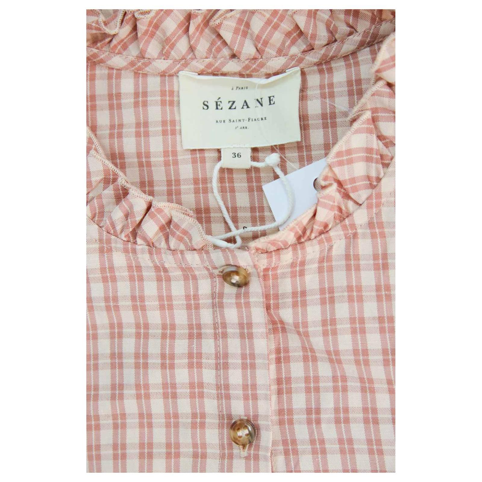 SéZane Top Sezane 36 Pink Linen ref.645610 - Joli Closet