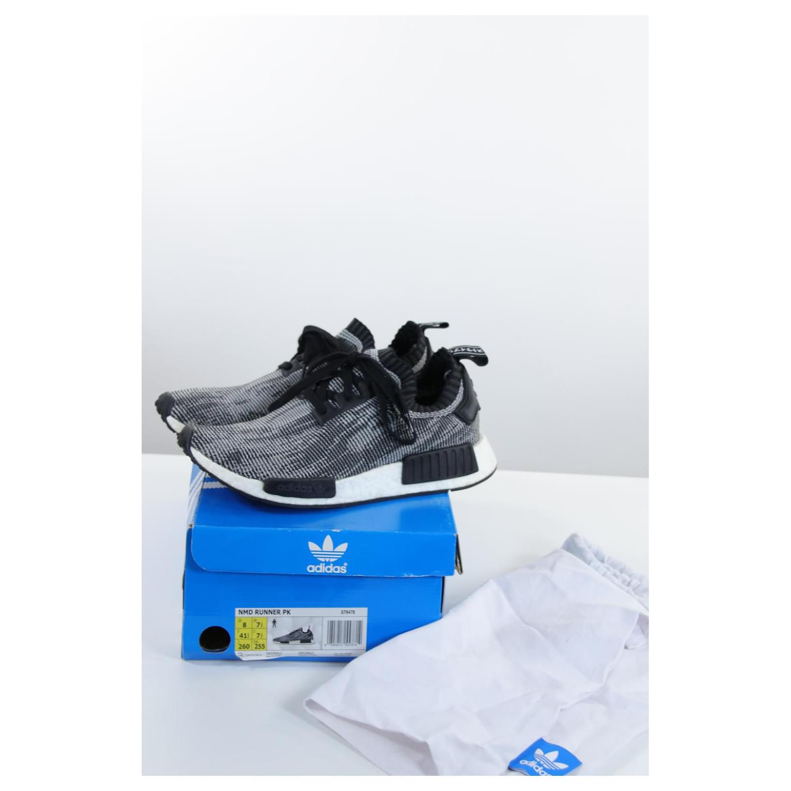 Adidas sneakers 41 Black Leather ref.645819 - Joli Closet