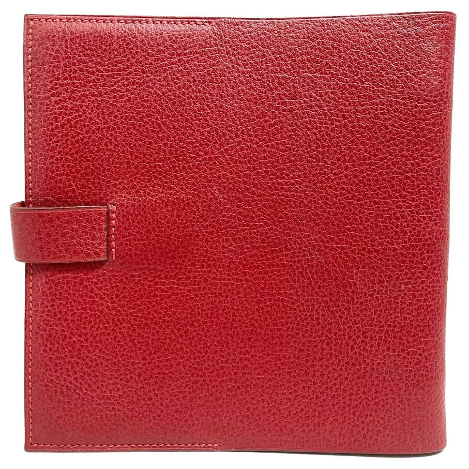 Hermès agenda cover Red Leather ref.647016 - Joli Closet