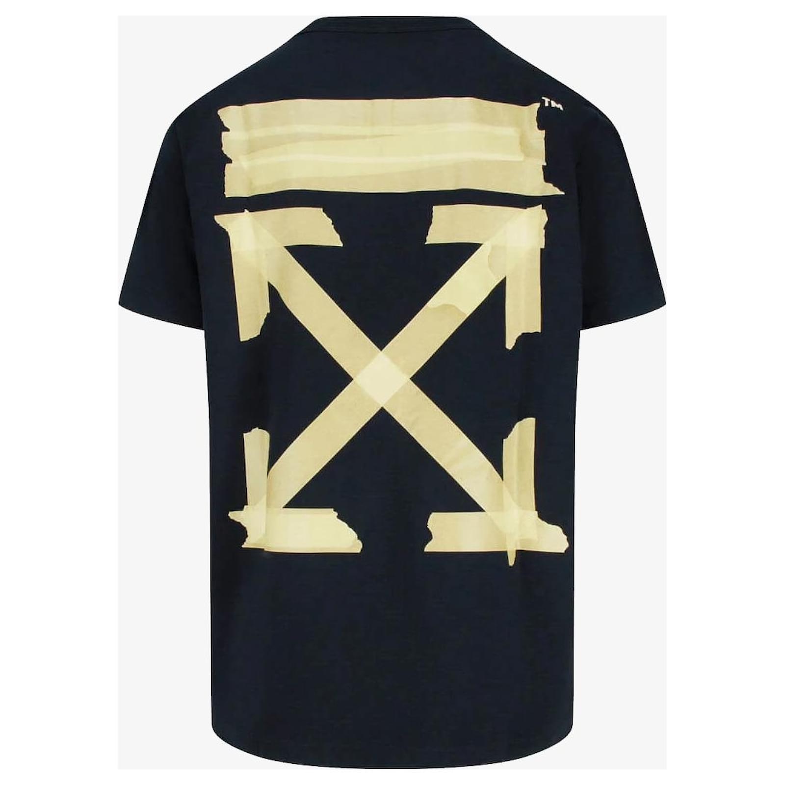 Off White Camiseta Off-White c/o Virgil Abloh Negro Algodón ref.649257 ...