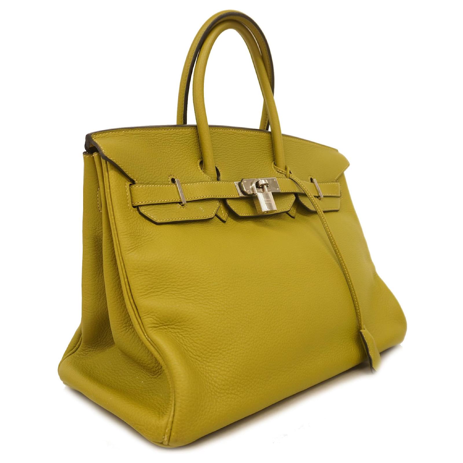 Hermès HERMES BIRKIN 35 Green Leather ref.649938 - Joli Closet