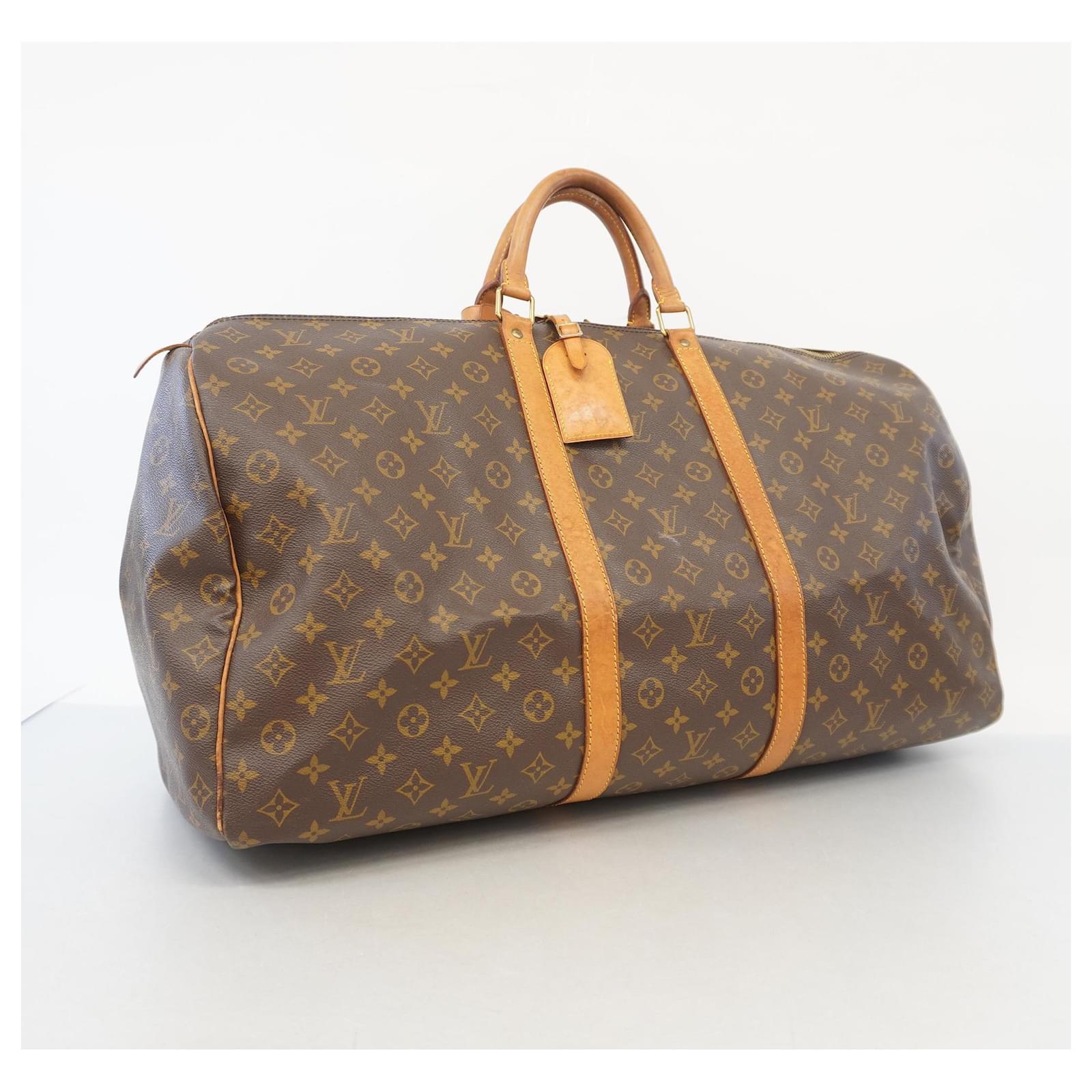 Louis Vuitton Keepall 60 Toile Marron ref.650230 - Joli Closet