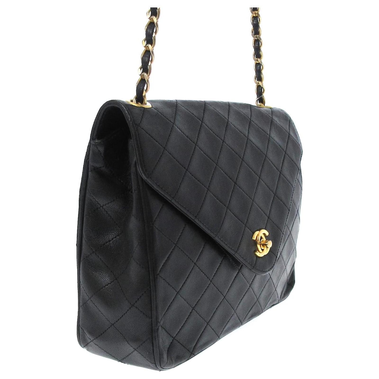 Chanel Matrasse Black Leather ref.650832 - Joli Closet