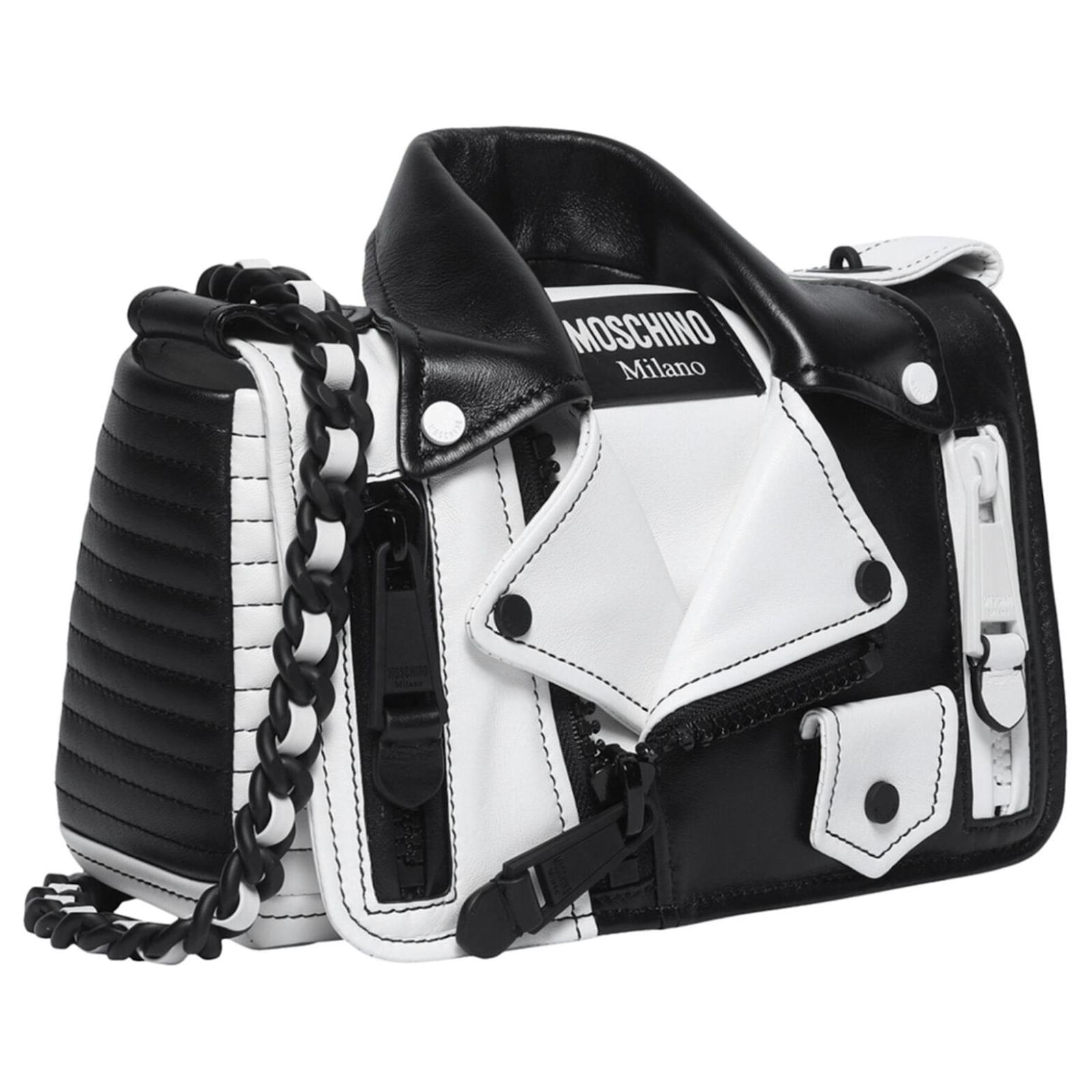 Moschino Biker Jacket Leather Shoulder Bag Multiple colors Pony-style ...