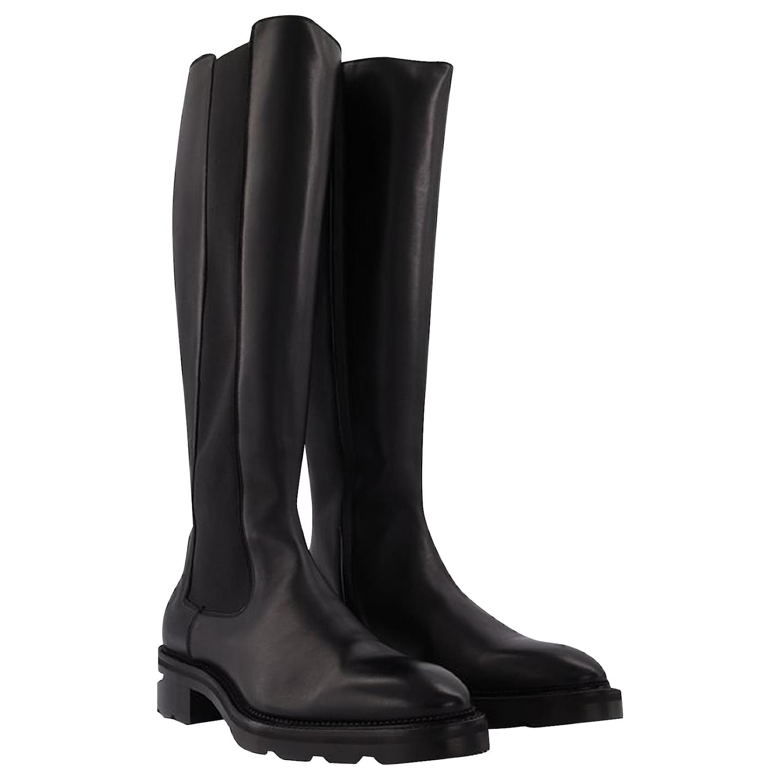 Alexander Wang Combat Boots Andy in Black calf leather ref.651303 ...