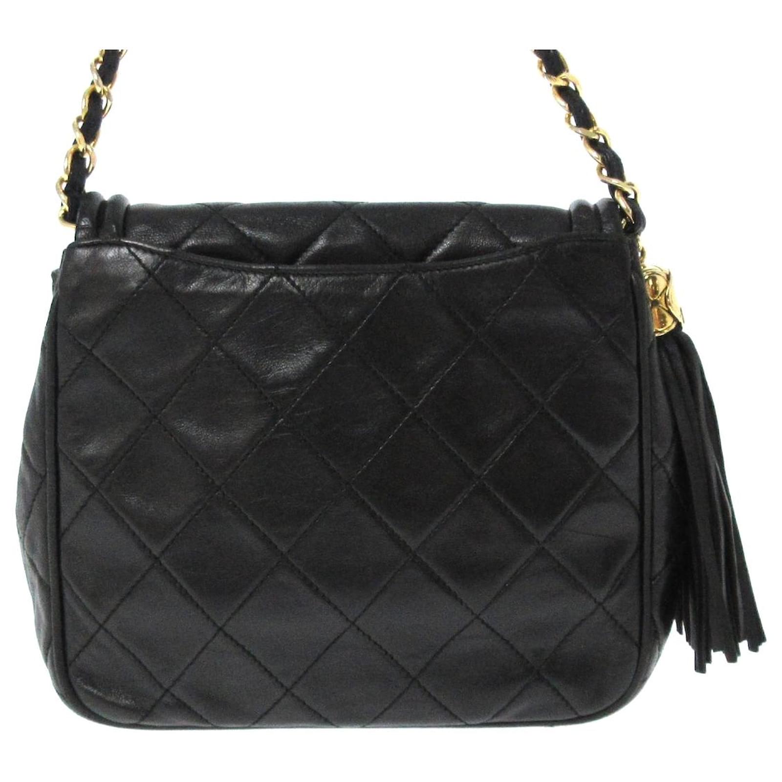 Chanel Matrasse Black Leather ref.651546 - Joli Closet
