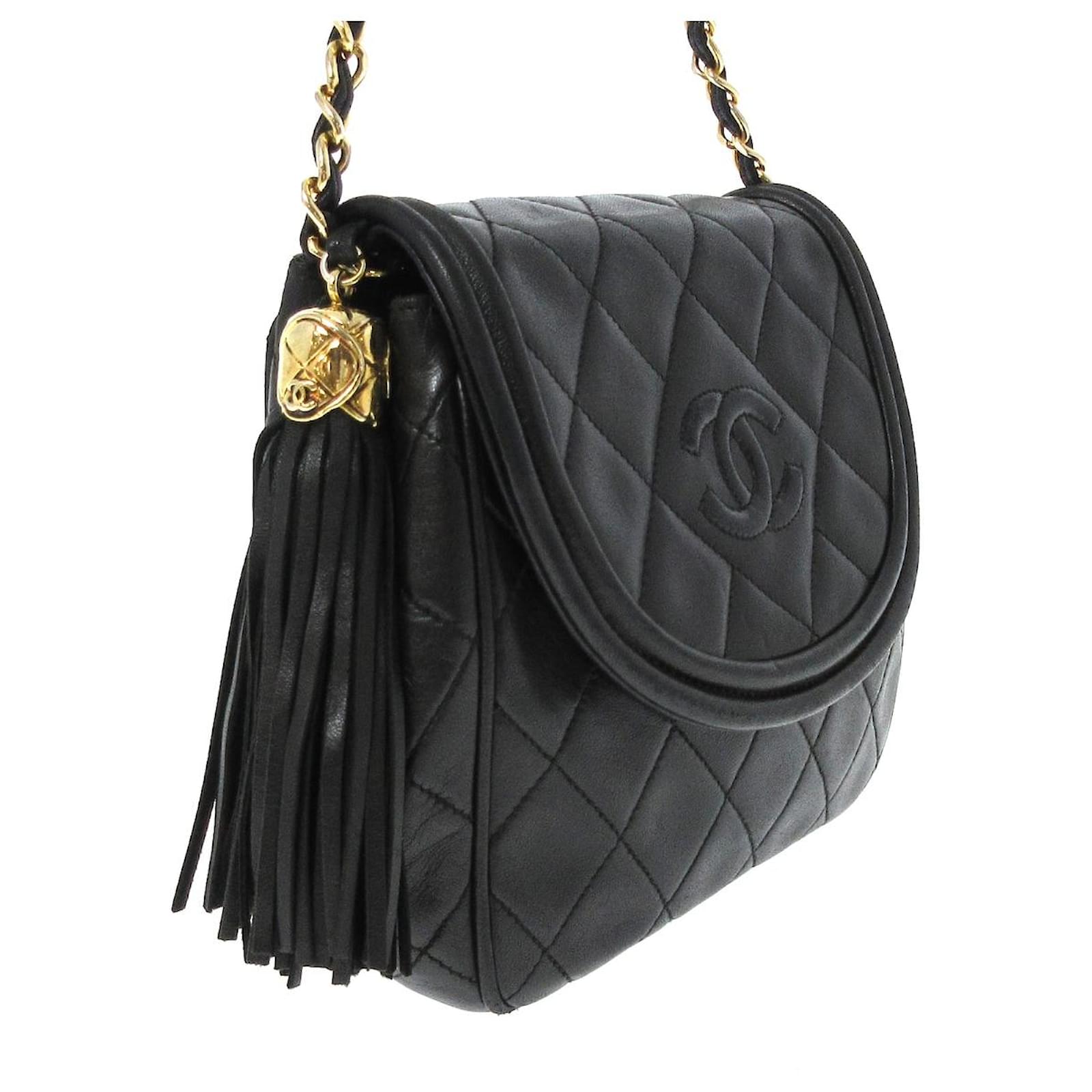 Chanel Matrasse Black Leather ref.651546 - Joli Closet
