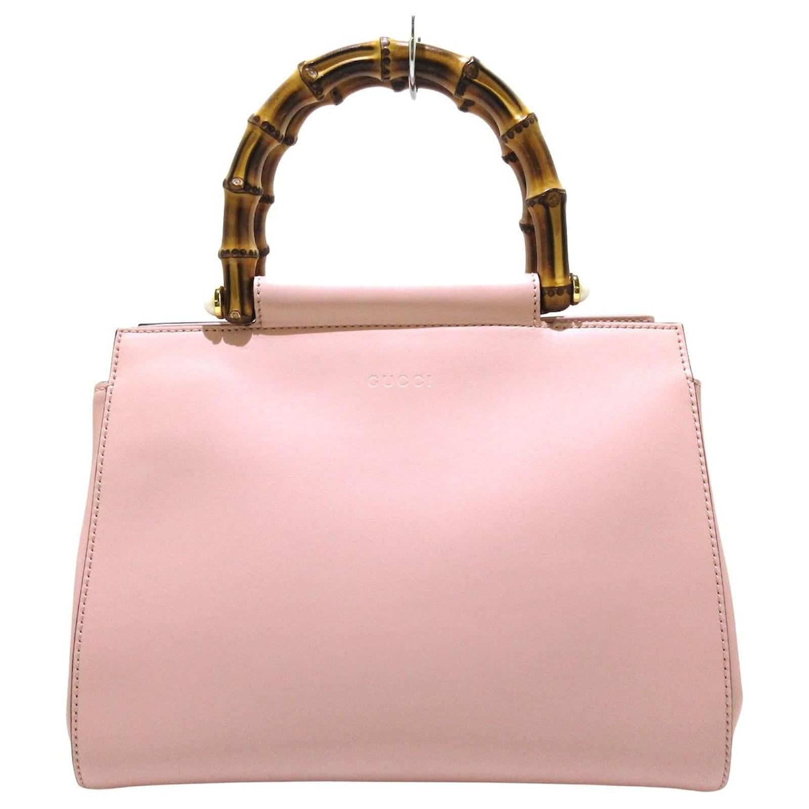 Gucci Bamboo Pink Leather ref.651733 - Joli Closet