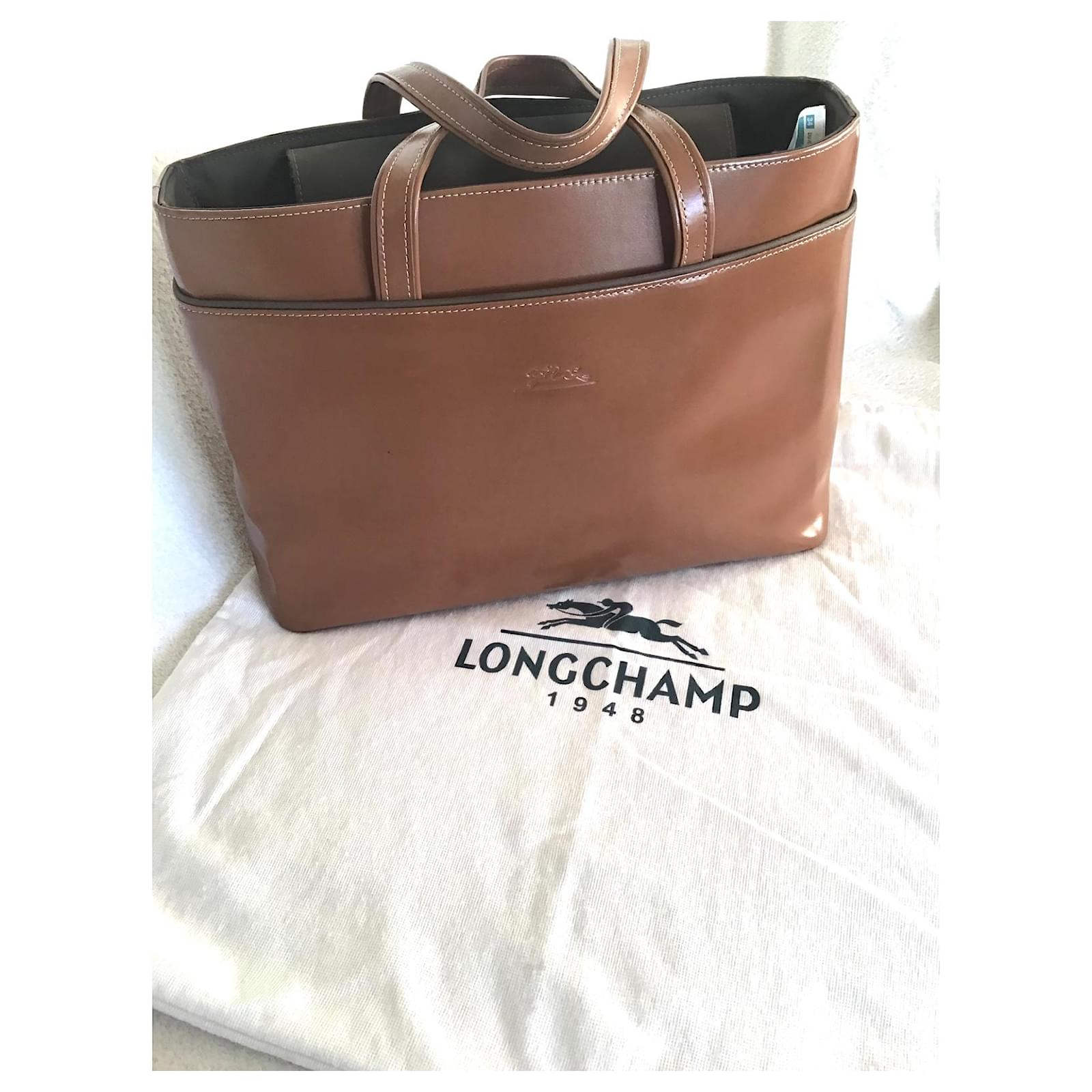 Longchamp Handbags Cognac Leather ref.651882 - Joli Closet