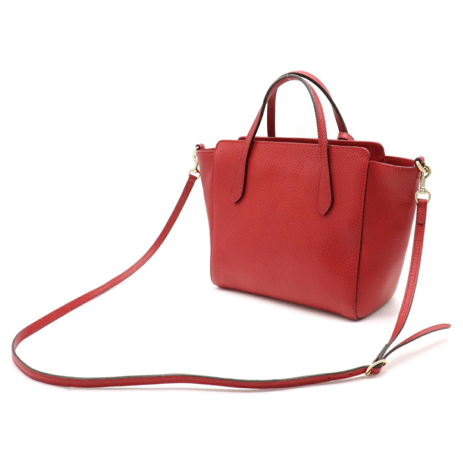 Gucci Swing Red Leather ref.651933 - Joli Closet