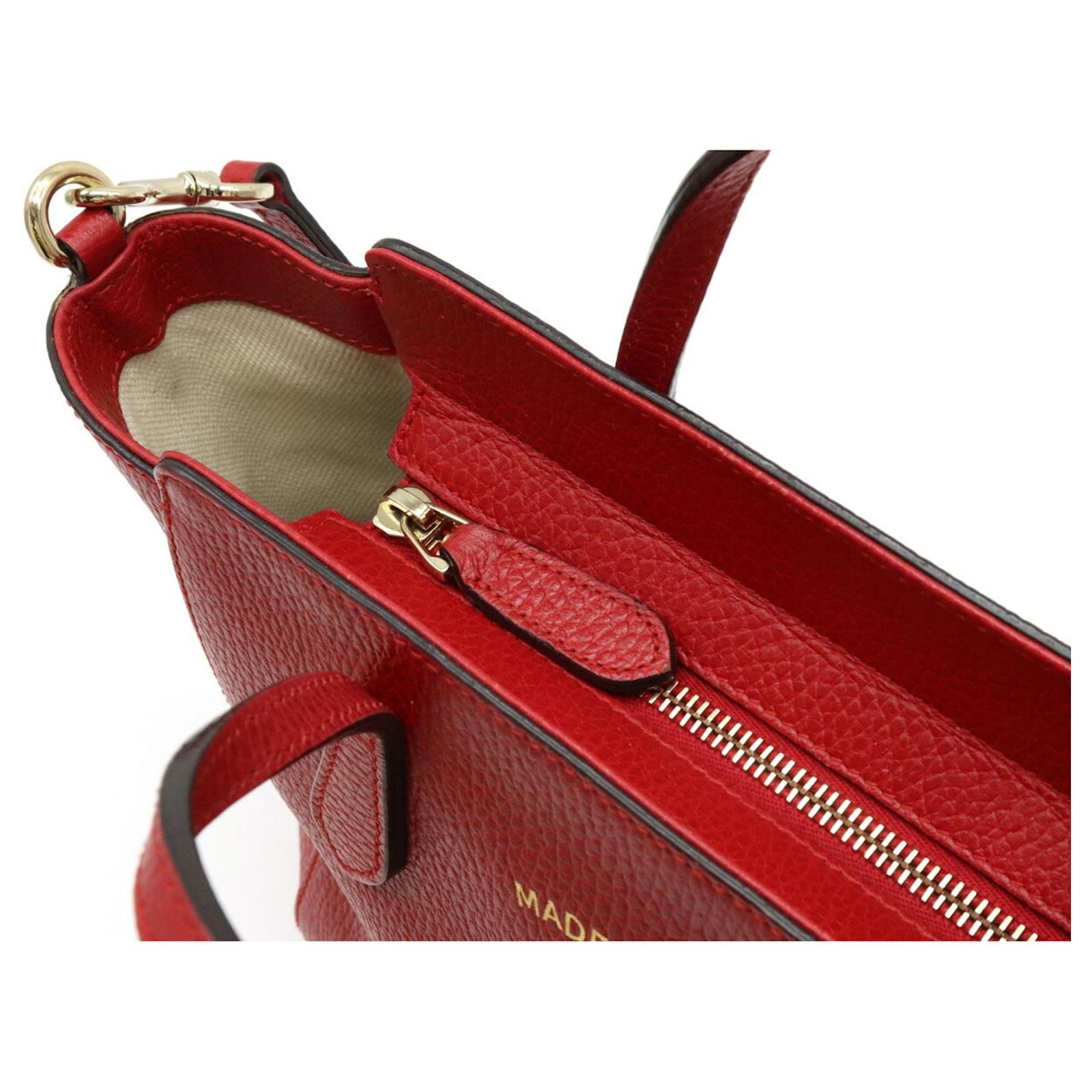 Gucci Swing Red Leather ref.651933 - Joli Closet