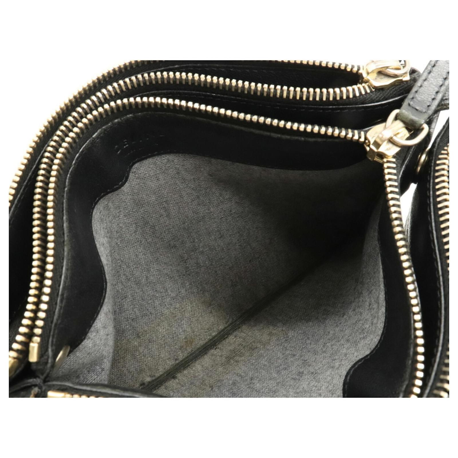 Céline Trio Black Leather ref.654069 - Joli Closet