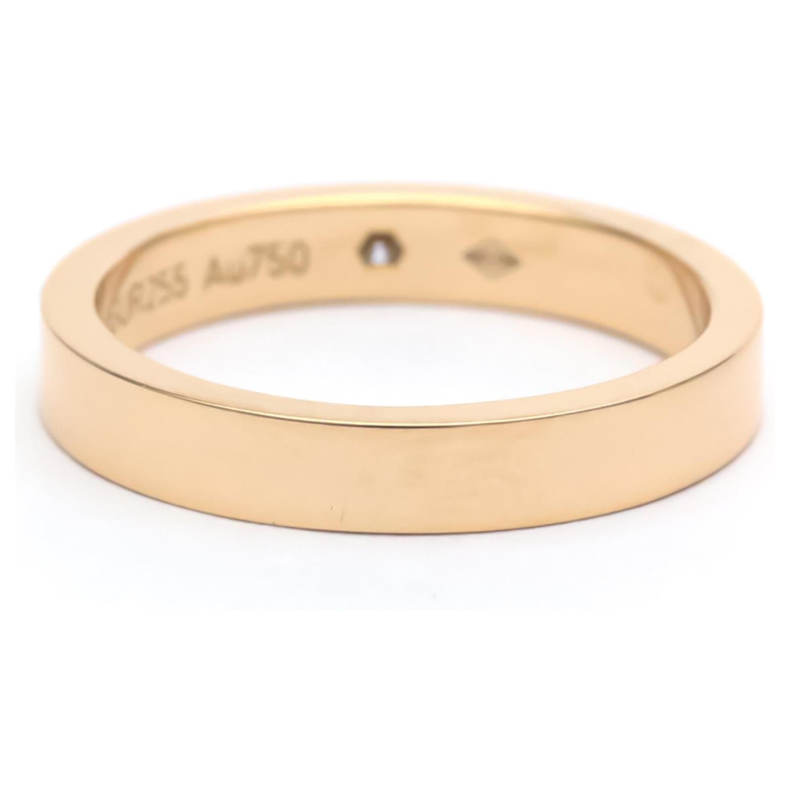 Cartier logo lined c Golden Pink gold ref.654334 - Joli Closet