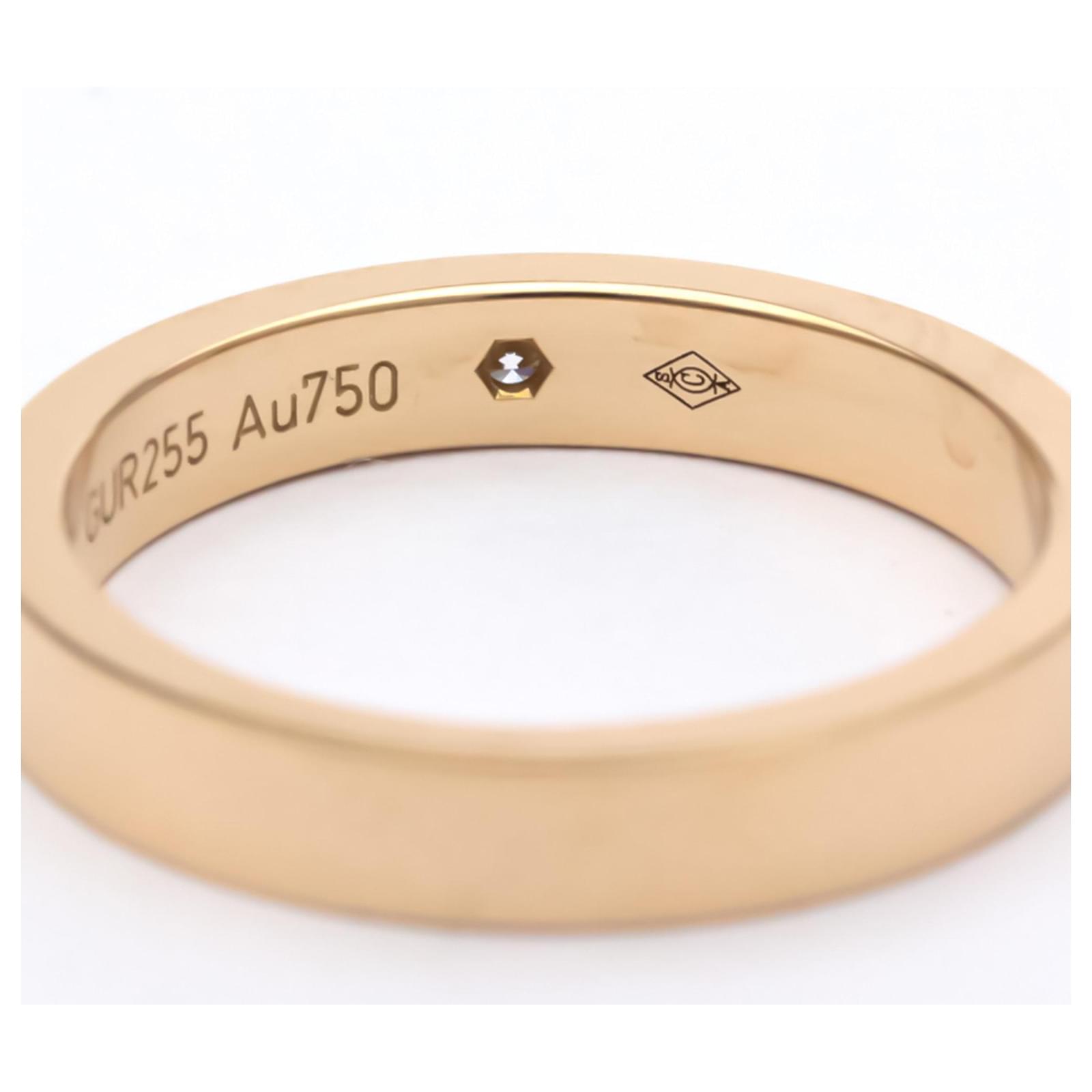 Cartier logo lined c Golden Pink gold ref.654334 - Joli Closet